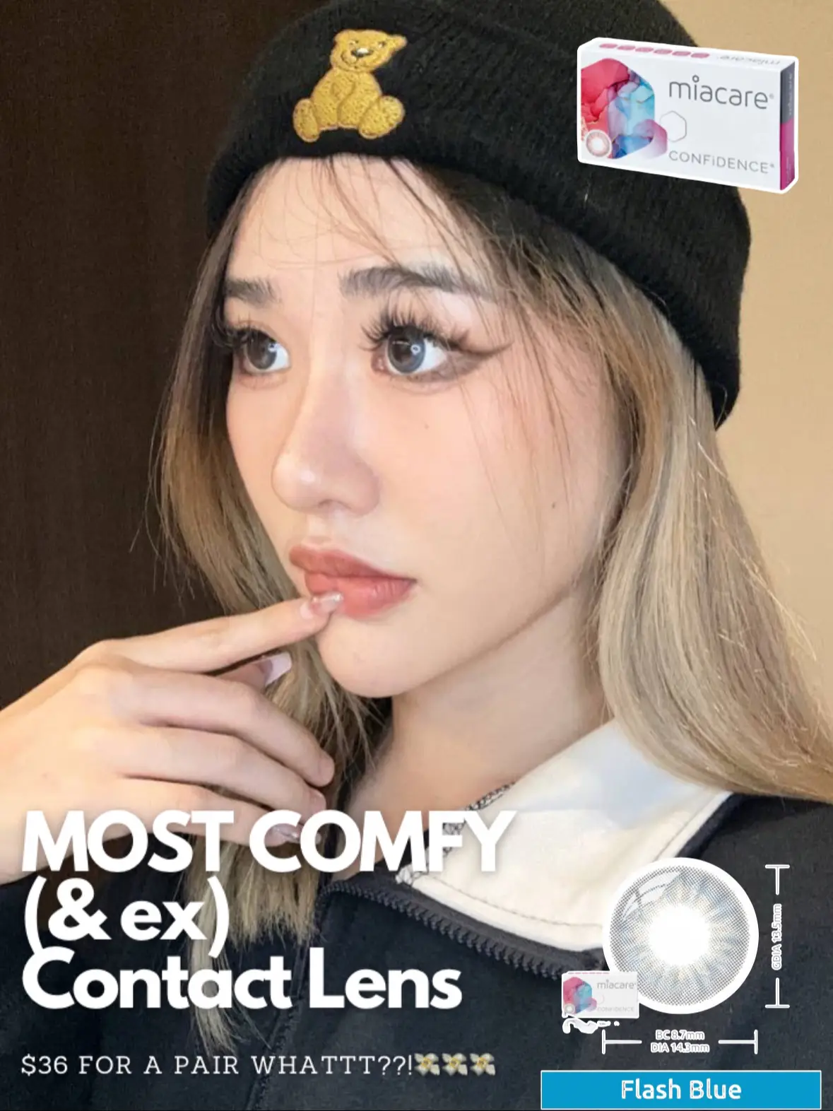 COMFIEST LENS IVE EVER WORN. but $36?!?!!👹👹👹 | Video published by \^___^/ | Lemon8