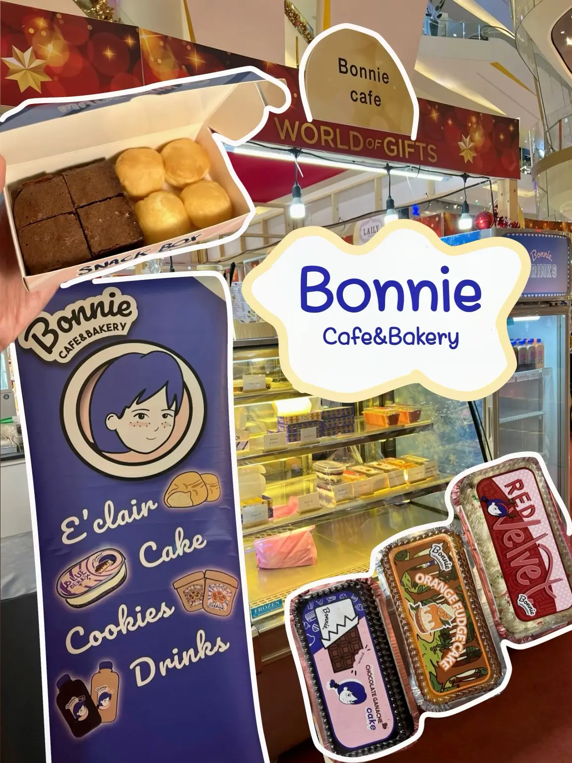💙🤍Bonnie cafe&bakery เอแคลร์เจ้าดังที่อร่อยมากกก😋💕 | แกลเลอรีที่โพสต์ ...