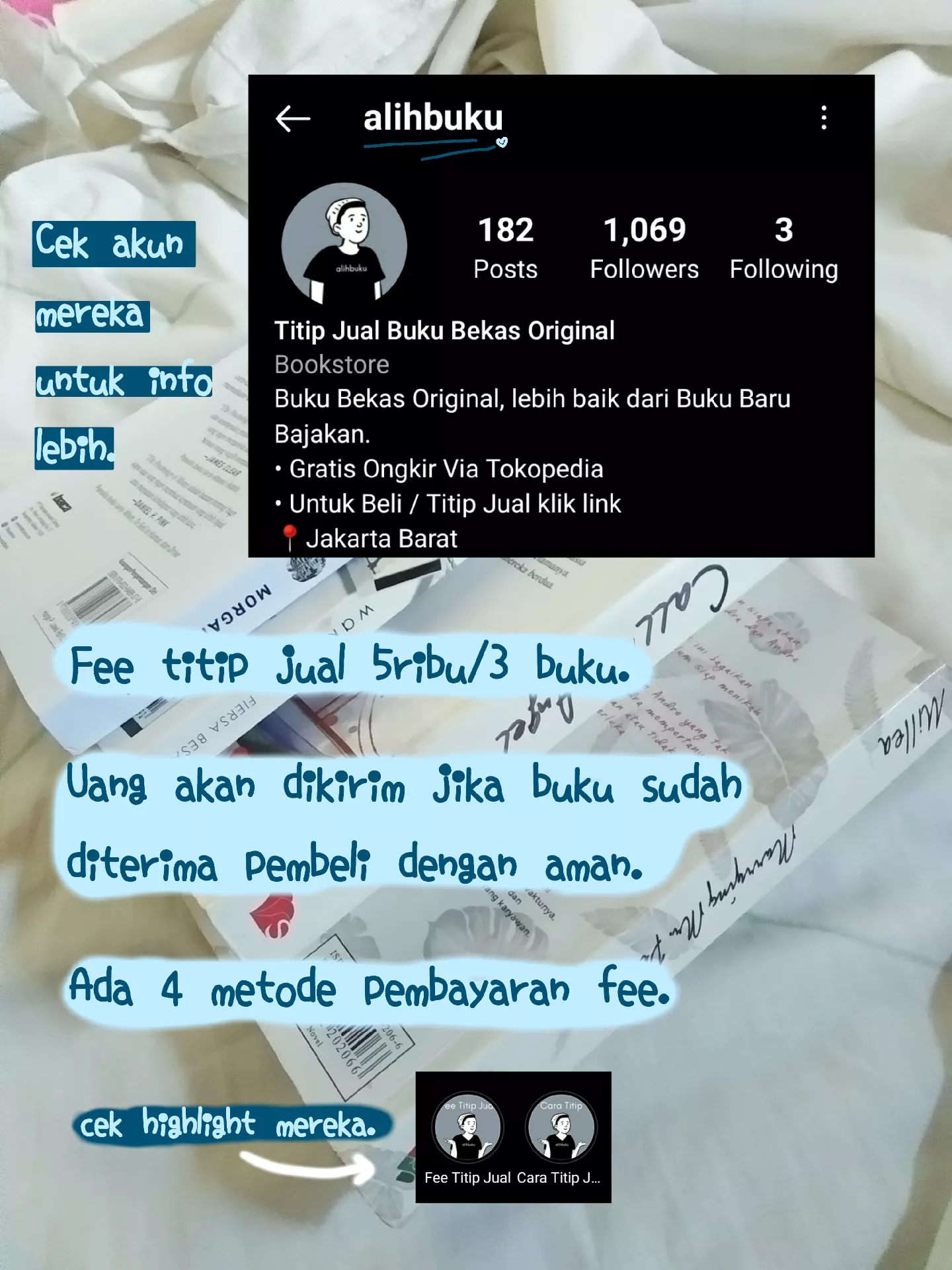 Rekomendasi Akun Untuk Titip Jual Bukumu💸🛒 | Galeri diposting oleh Ran | Lemon8