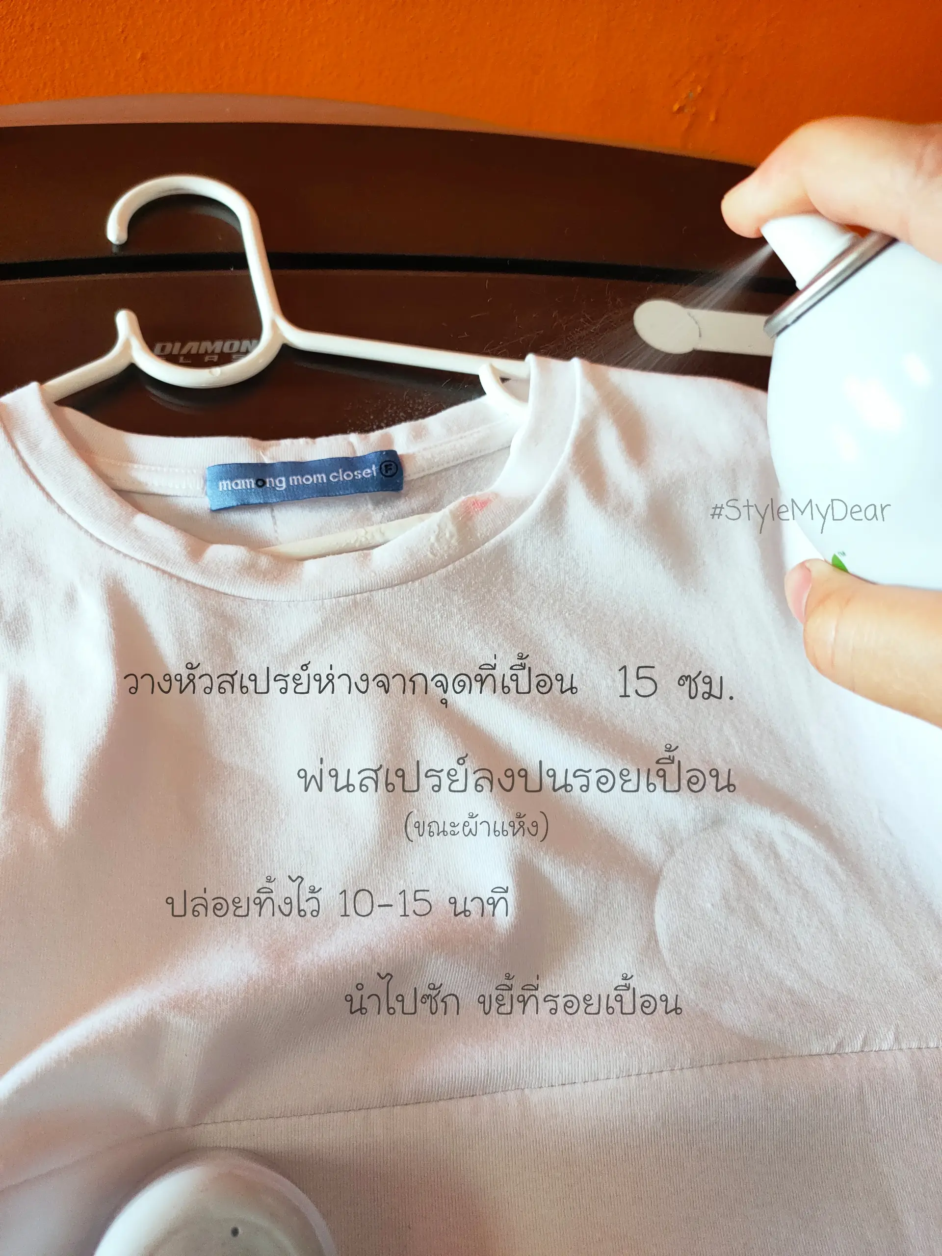 ลิปสติกเปื้อนเสื้อ ซักยังไงให้ออก!? | แกลเลอรีที่โพสต์โดย My Dear | Lemon8