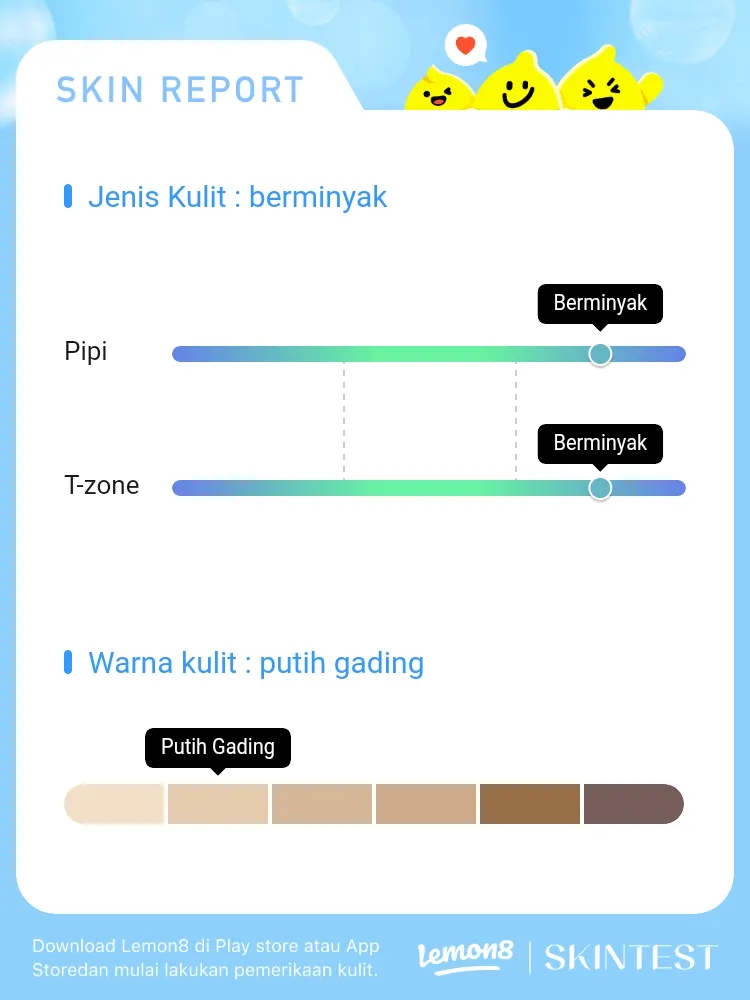 Yuk pake Skin report dari lemon8 | Galeri diposting oleh diyah | Lemon8