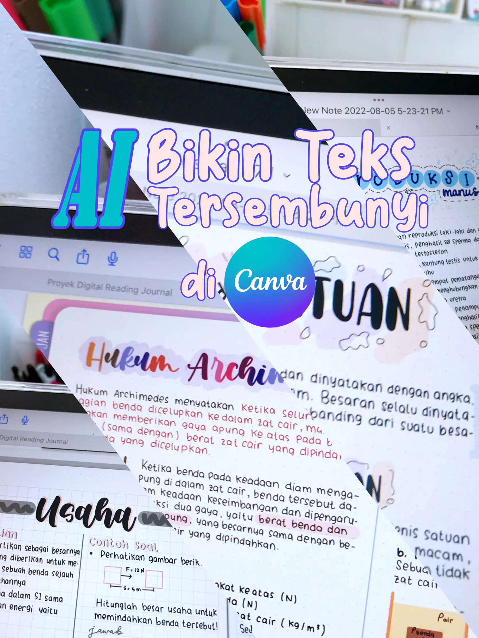 AI Hidden Feature in Canva #1 Teks | Galeri diposting oleh Ota_diginote | Lemon8