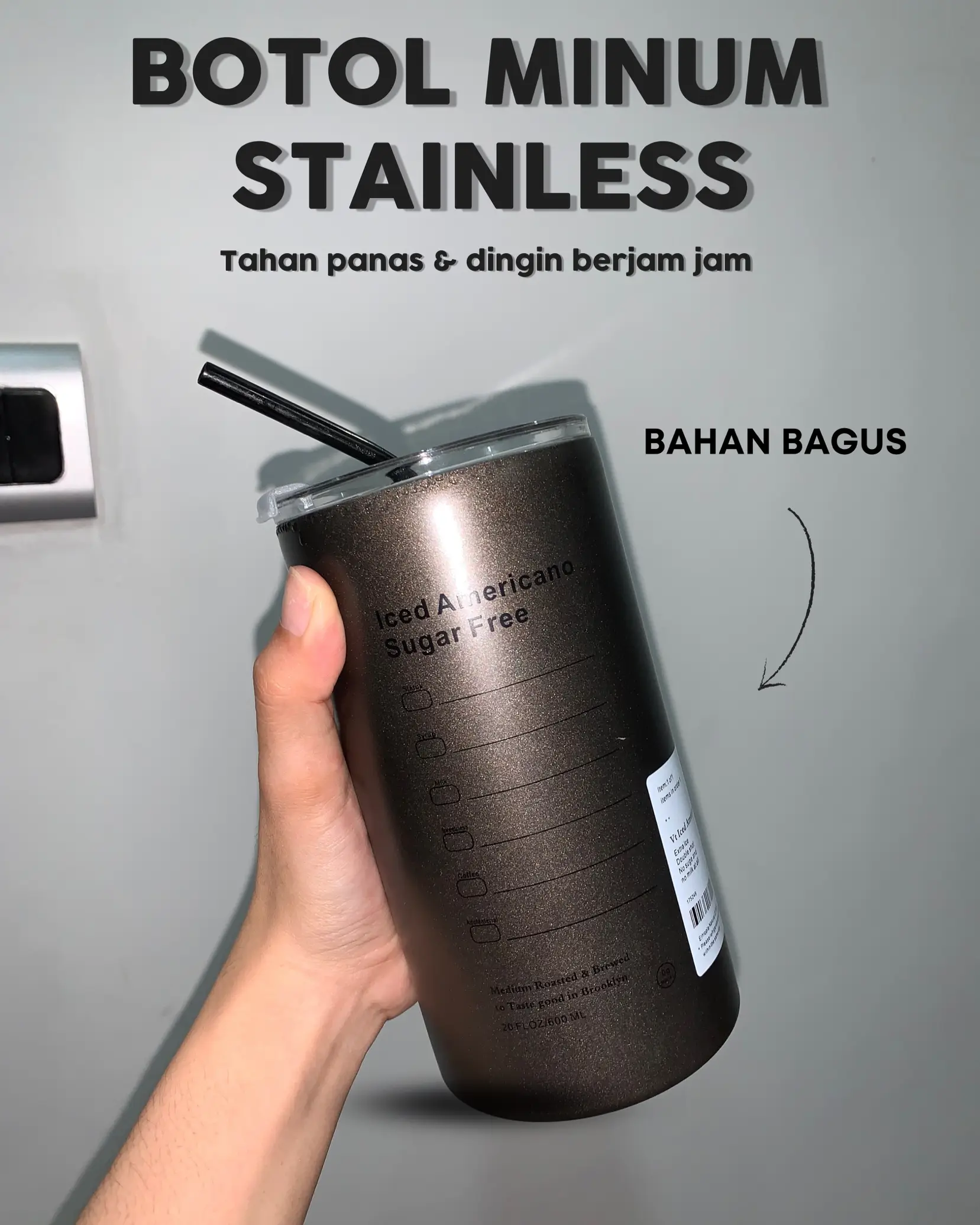 BOTOL MINUM STAINLESS | Galeri diposting oleh Venica | Lemon8