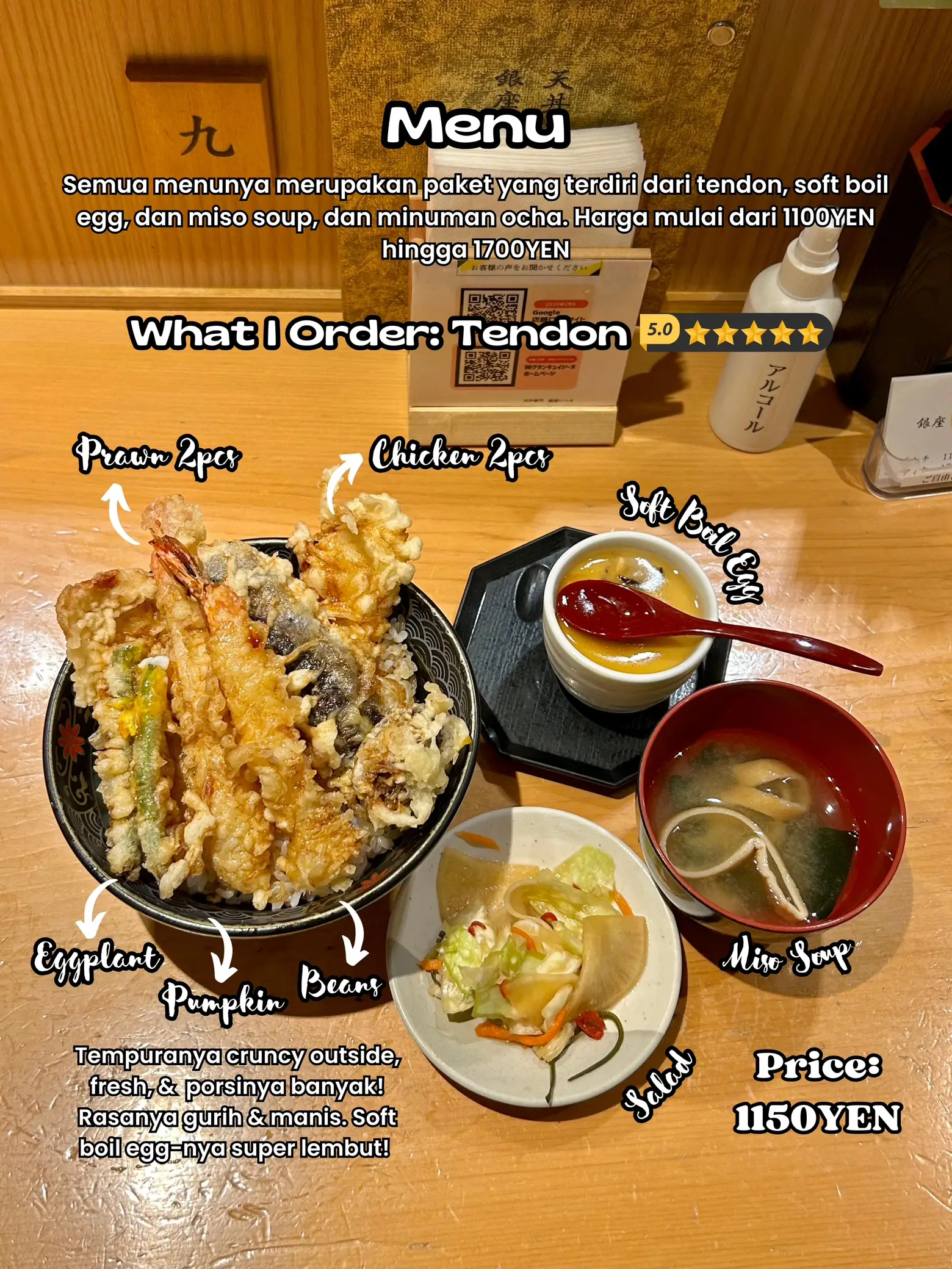 MUST TRY: Authentic Japanese Tendon, HALAL! 🍚 | Galeri diposting oleh ...