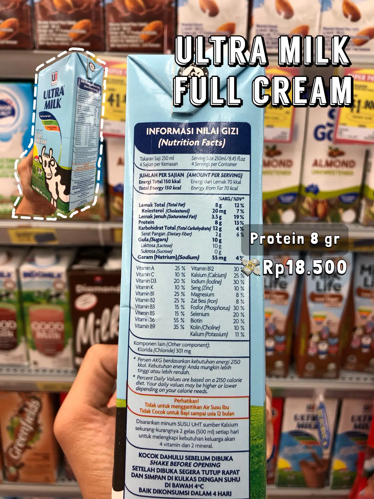 Rekomendasi susu UHT tinggi protein paling murmer | Galeri diposting oleh tempatku.pulang | Lemon8