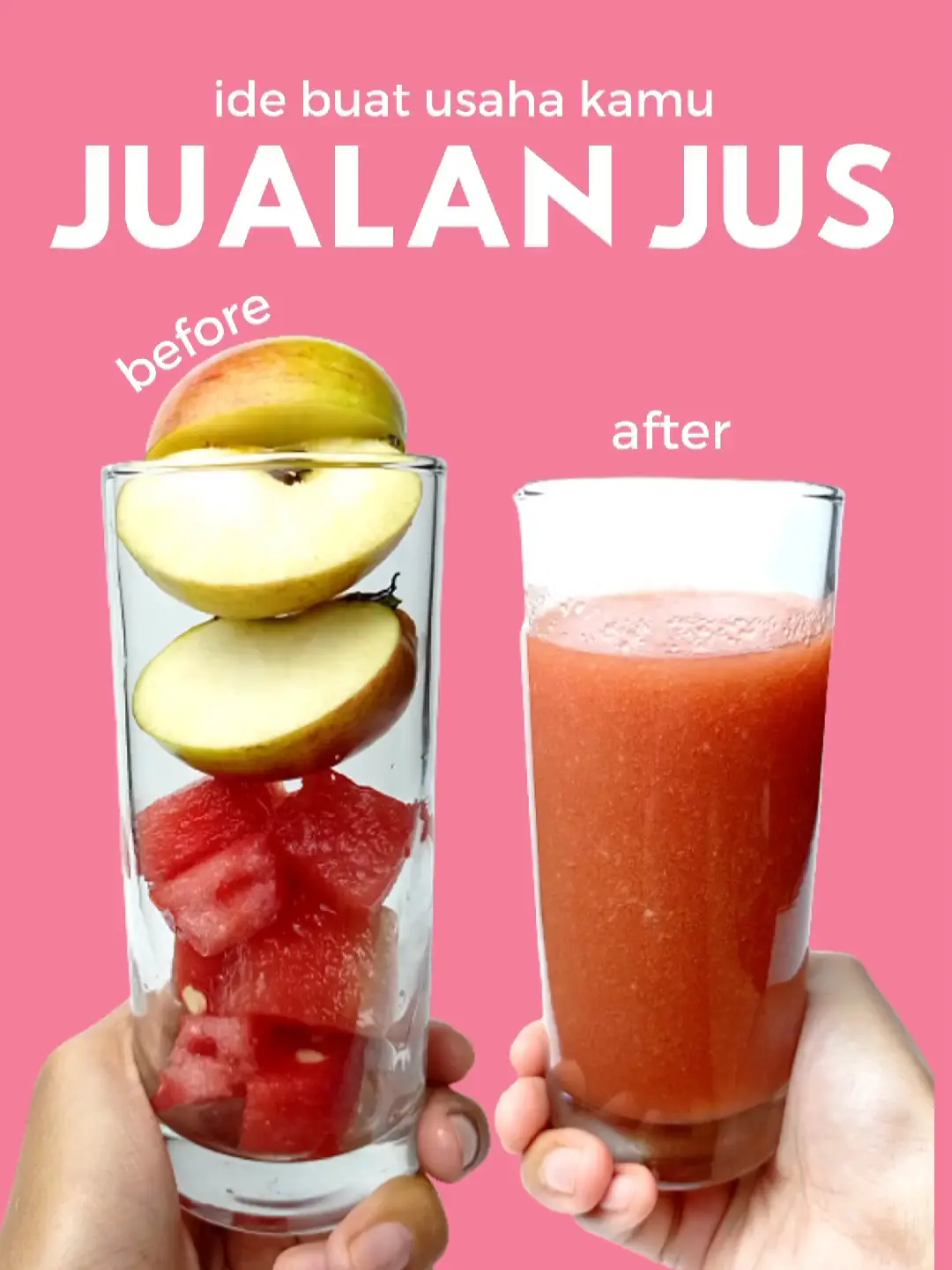 🍉 Ide Buat Usaha Jualan Jus 🍉 | วิดีโอที่เผยแพร่โดย hollarosalinaa | Lemon8