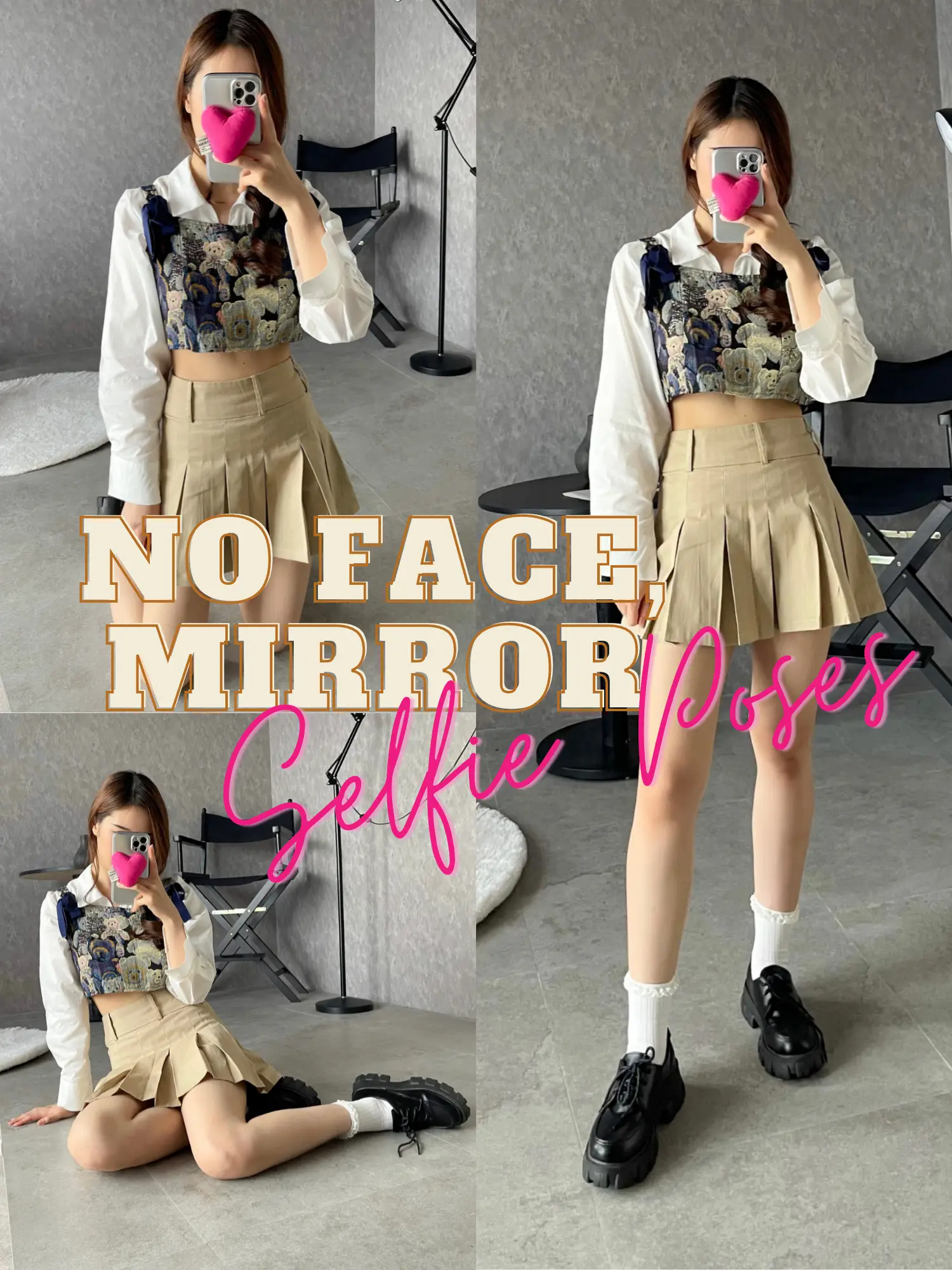 🤭 NO FACE, MIRROR SELFIE POSES 🪞 | Gallery posted by Kimberly | Lemon8