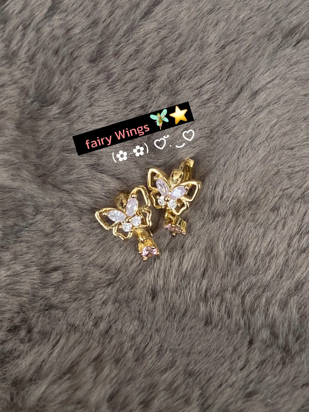 ต่างหูใส่ได้ everyday look /Fairy Wings🧚🏻⭐️ | แกลเลอรีที่โพสต์โดย winny | Lemon8