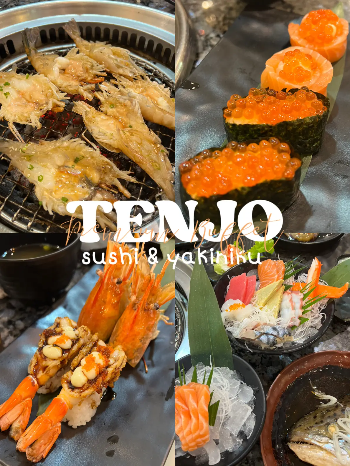 รีวิวบุฟเฟต์พรีเมียม TENJO ซูชิเยอะมากกก | แกลเลอรีที่โพสต์โดย ...
