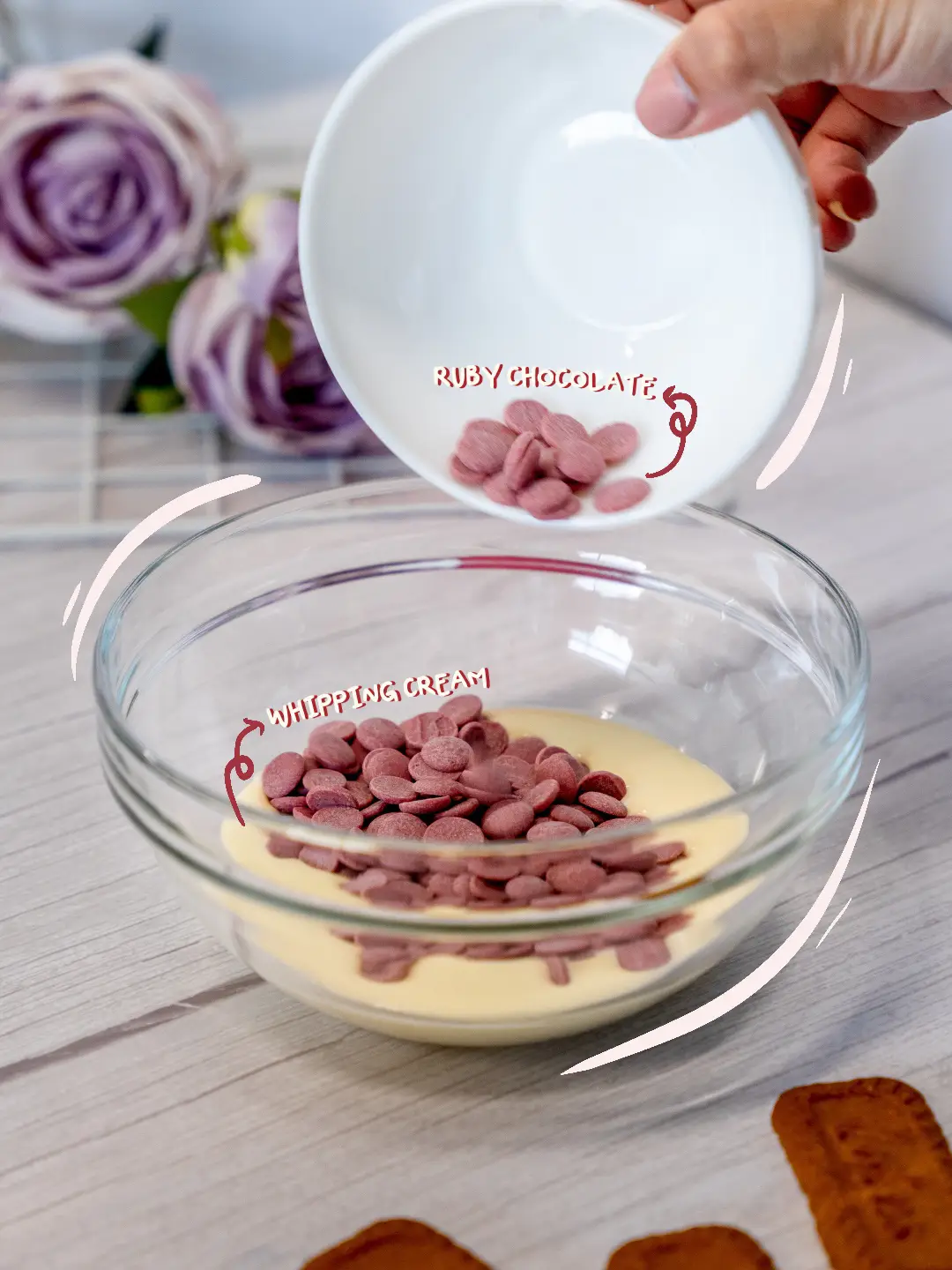 No-bake Ruby Chocolate Cheesecake 🍰 | Gallery posted by Eatbook SG | Lemon8