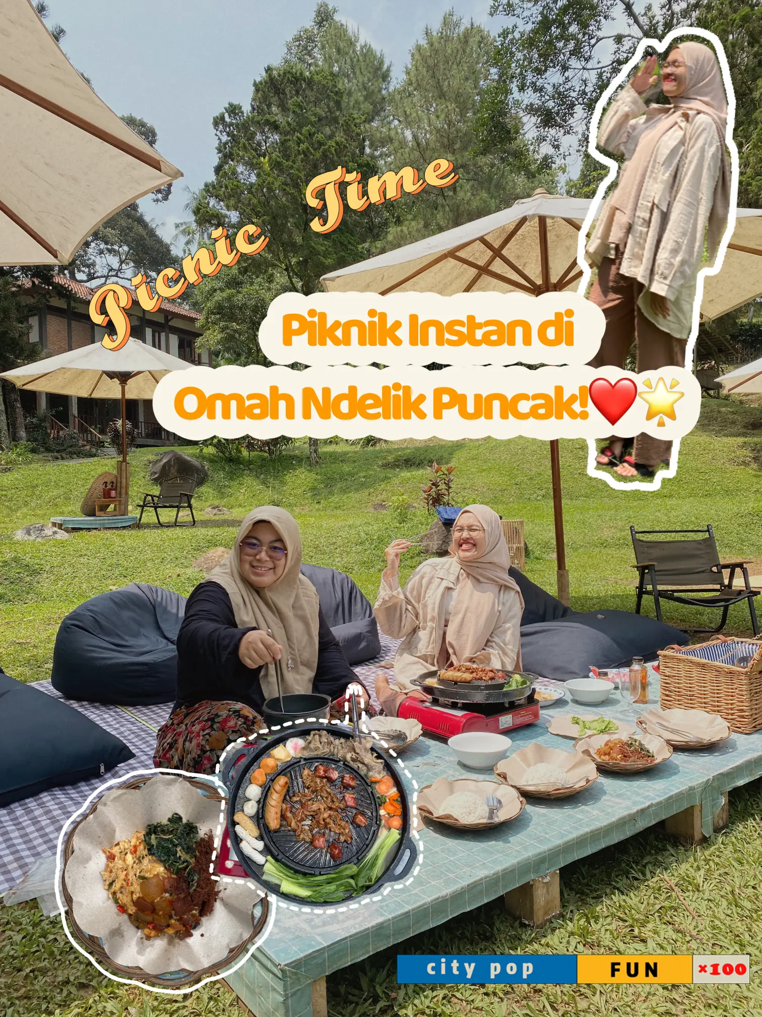 PIKNIK INSTAN DI OMAH NDELIK PUNCAK!🍀😍🌿 | แกลเลอรีที่โพสต์โดย Review Cafe | Lemon8