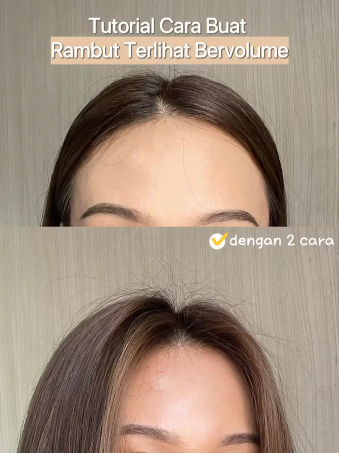 Tutorial rambut bervolume dengan 2 cara😍 | Video dipublikasikan oleh ...