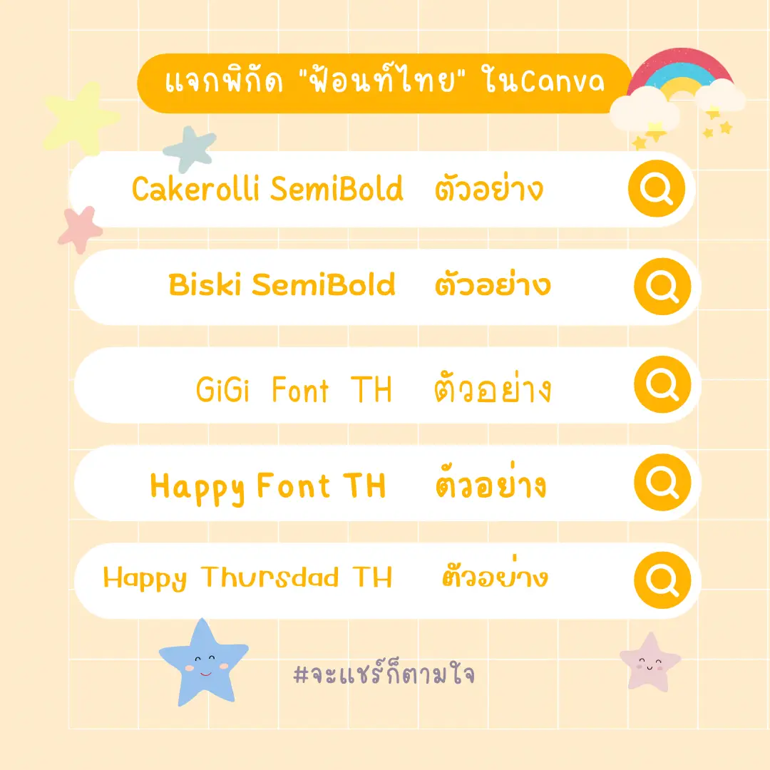 แจกพิกัด Font Canva ไทย ใช้ฟรี‼️ Ep.2 | แกลเลอรีที่โพสต์โดย Sabainaaaaa ...