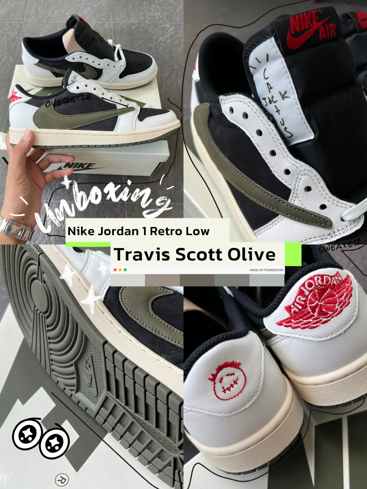 รองเท้า Nike Travis Scott Olive 🫒Hype สุดในตอนนี้‼️ | แกลเลอรีที่โพสต์ ...