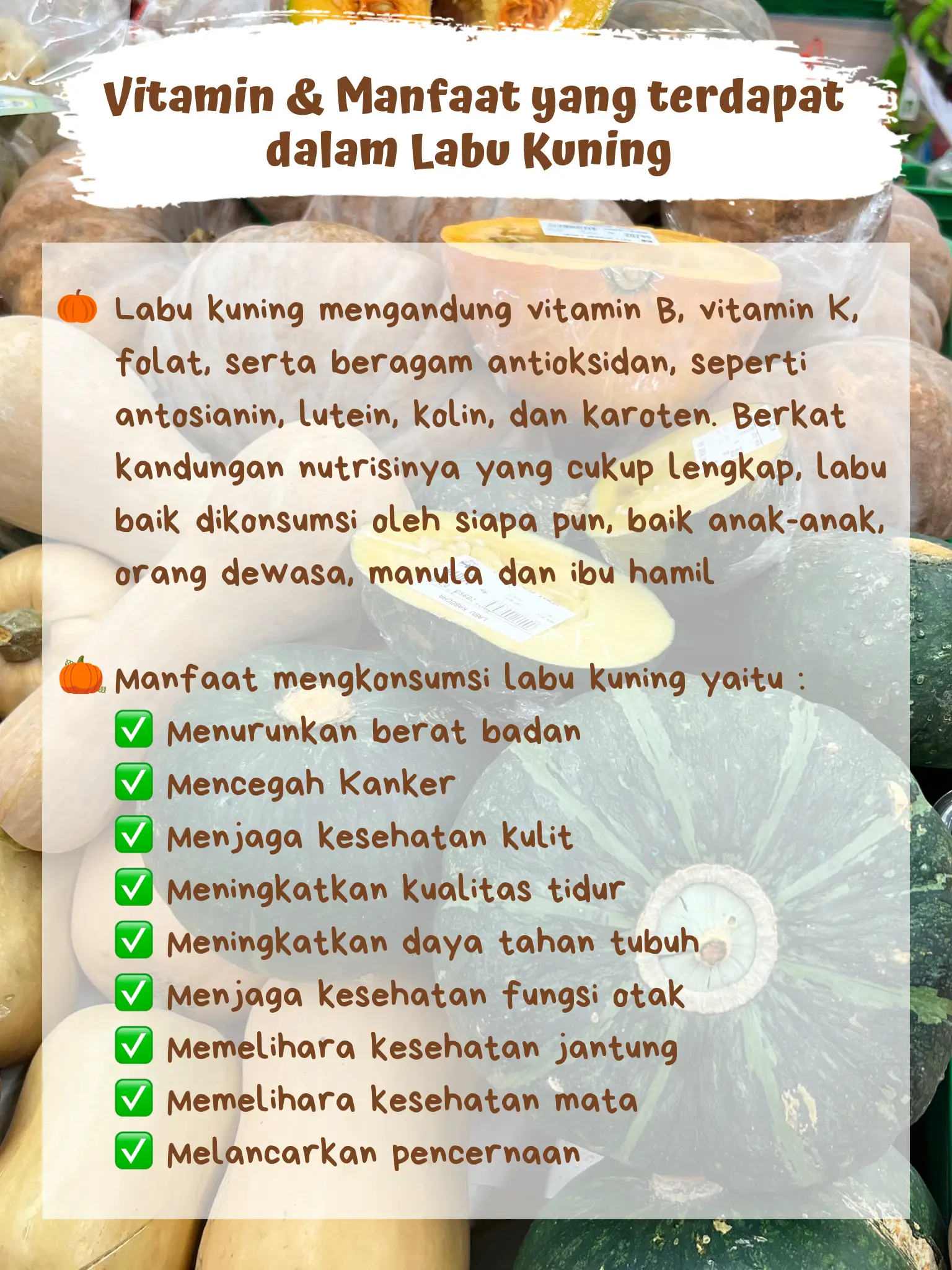 Yuk kenali macam macam bentuk dari labu kuning | Galeri diposting oleh ...