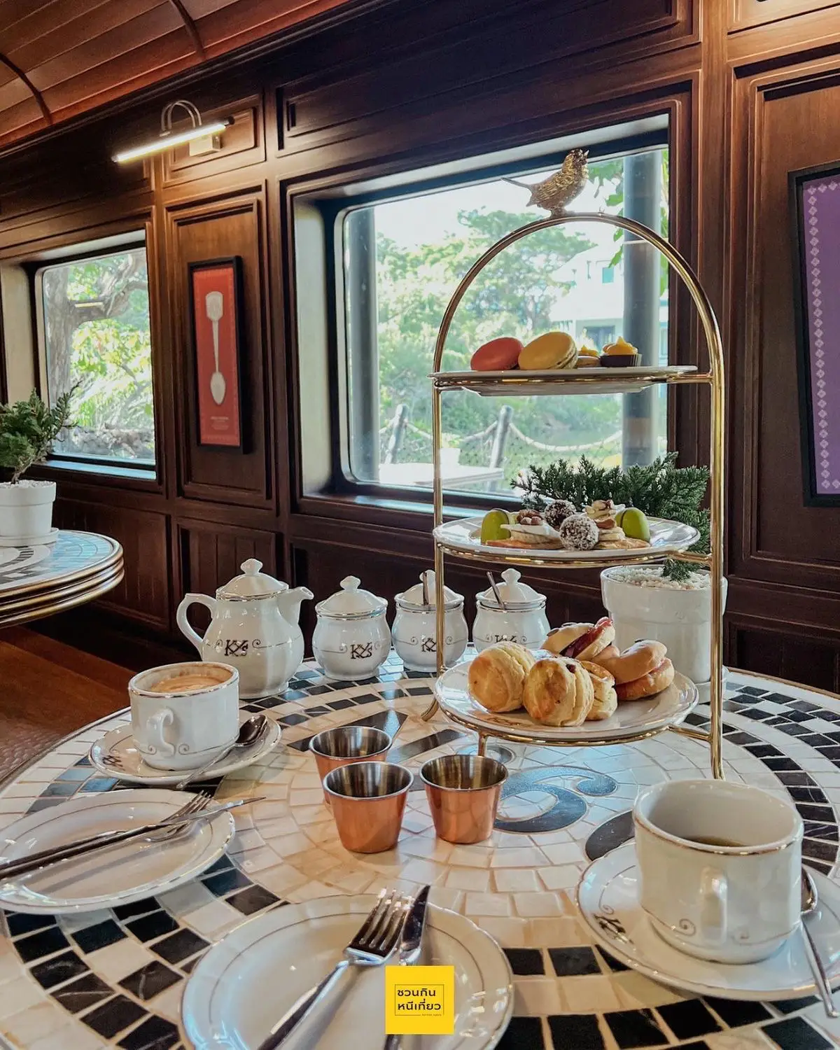 Sip Afternoon tea on a luxury train bogie at | Gallery posted by Pond ...