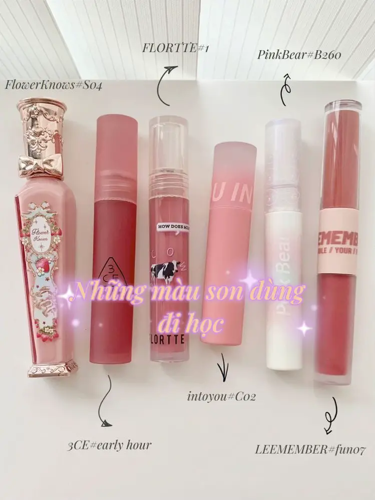 MÀU SON ĐI HỌC | แกลเลอรีที่โพสต์โดย Baeeow | Lemon8