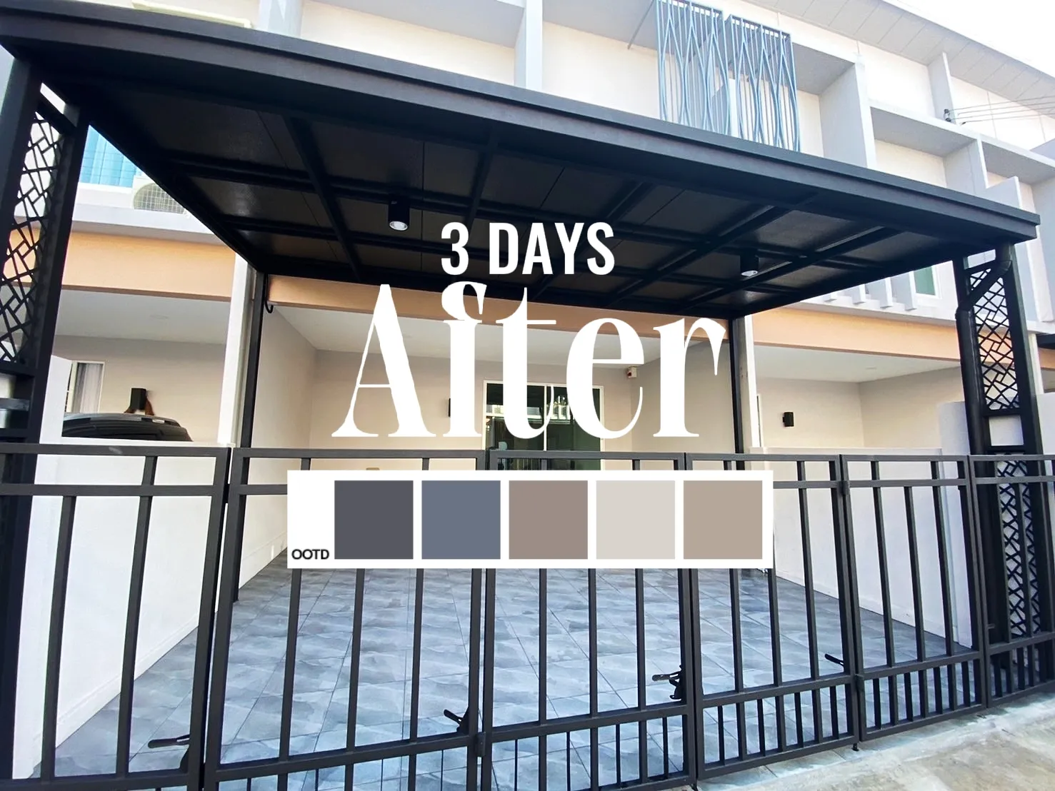 EP.5 | ต่อเติมหลังคางบประหยัด + กระเบื้องโรงรถ | แกลเลอรีที่โพสต์โดย NTM.B | Lemon8