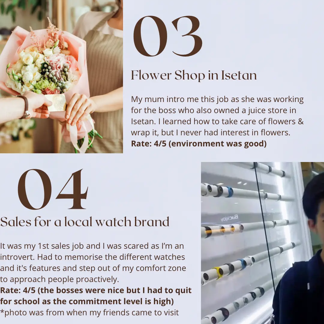 12 Different Part Time Jobs I’ve Tried! | แกลเลอรีที่โพสต์โดย Kera | Lemon8