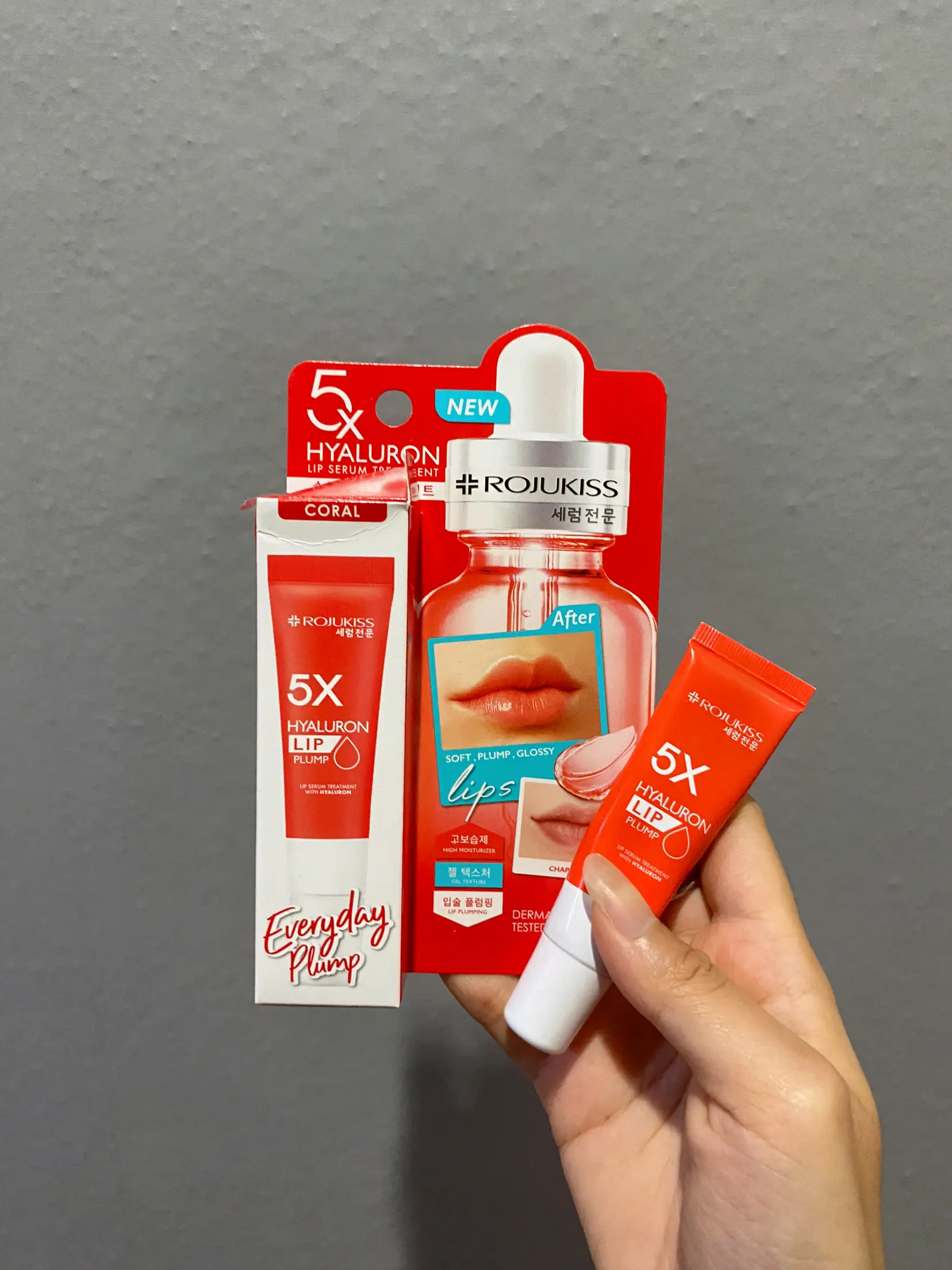 รีวิวแบบเรียลๆ ROJUKISS 5X hyaluron lip 🍑💄 | แกลเลอรีที่โพสต์โดย Ploy Sasipim | Lemon8