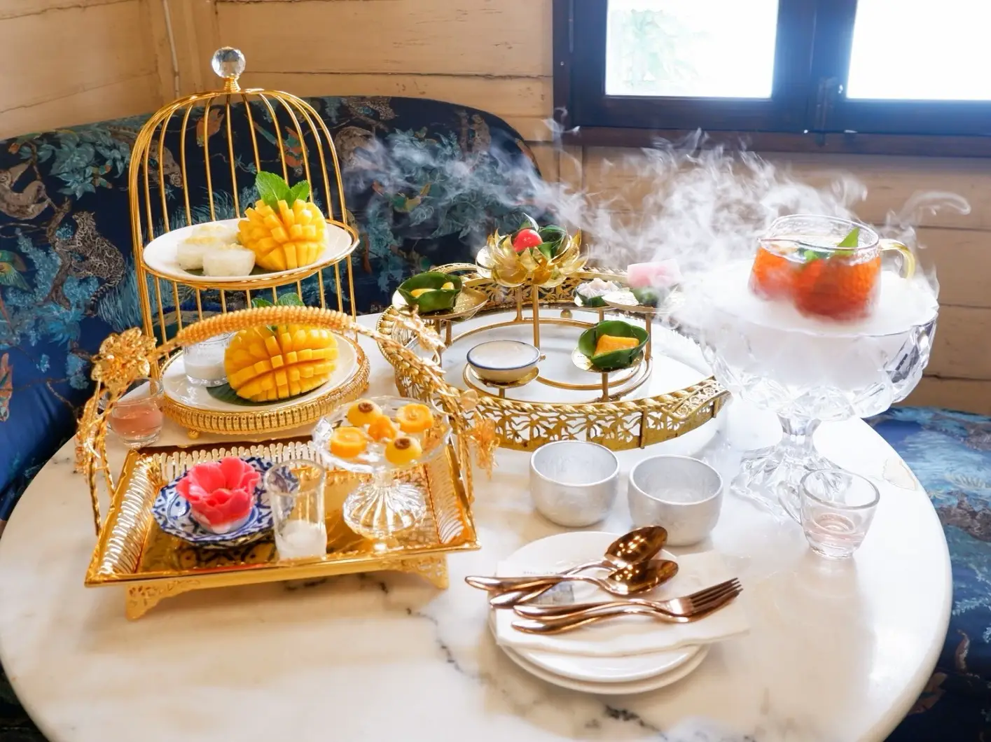 "Gingerbread House" 🏡 Thai Style Cafe Row of Swing Poles | Gallery ...