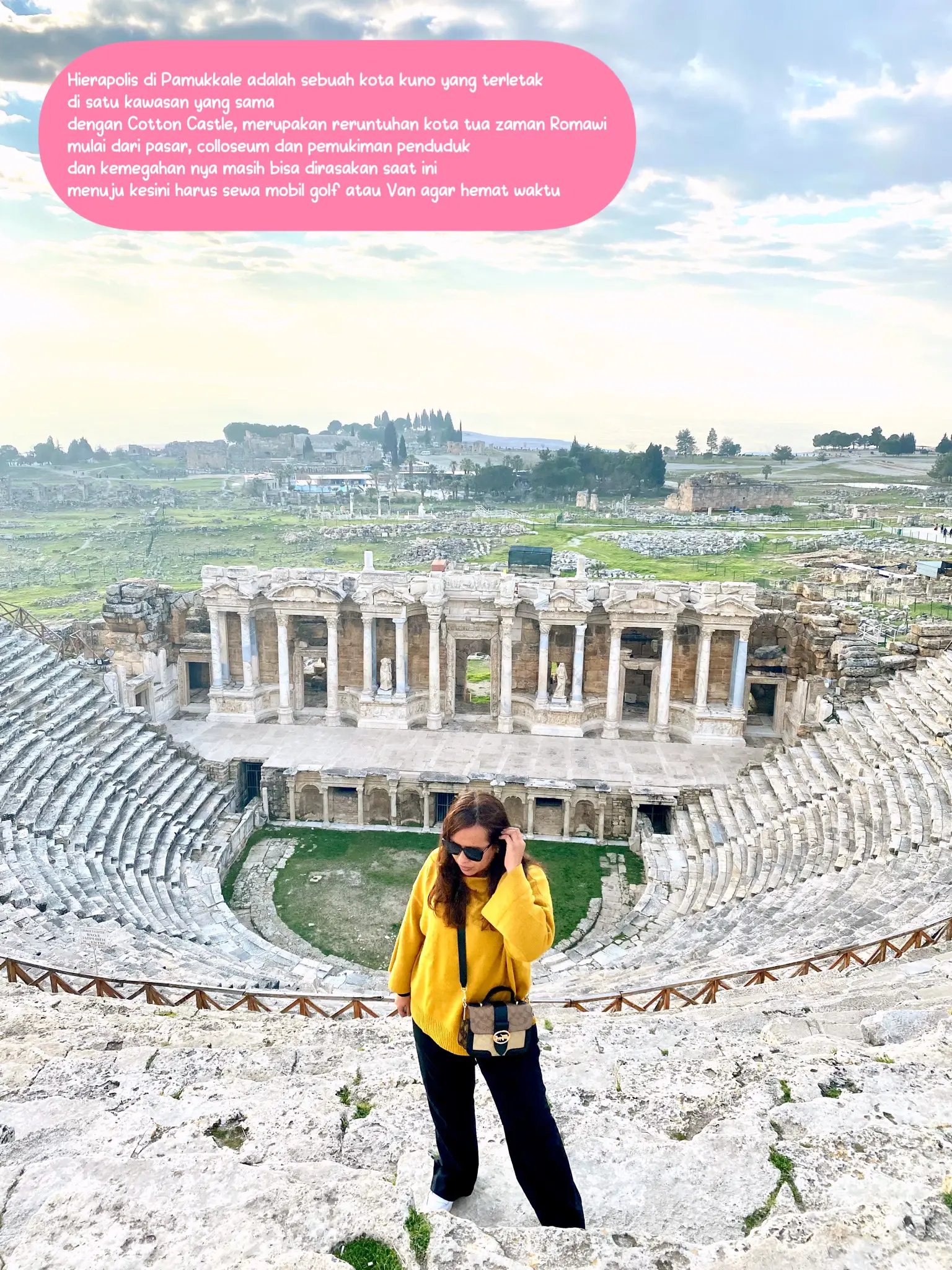 Cotton Castle & Hierapolis di Pamukkale,Turkey | Galeri diposting oleh Queen Traveller | Lemon8