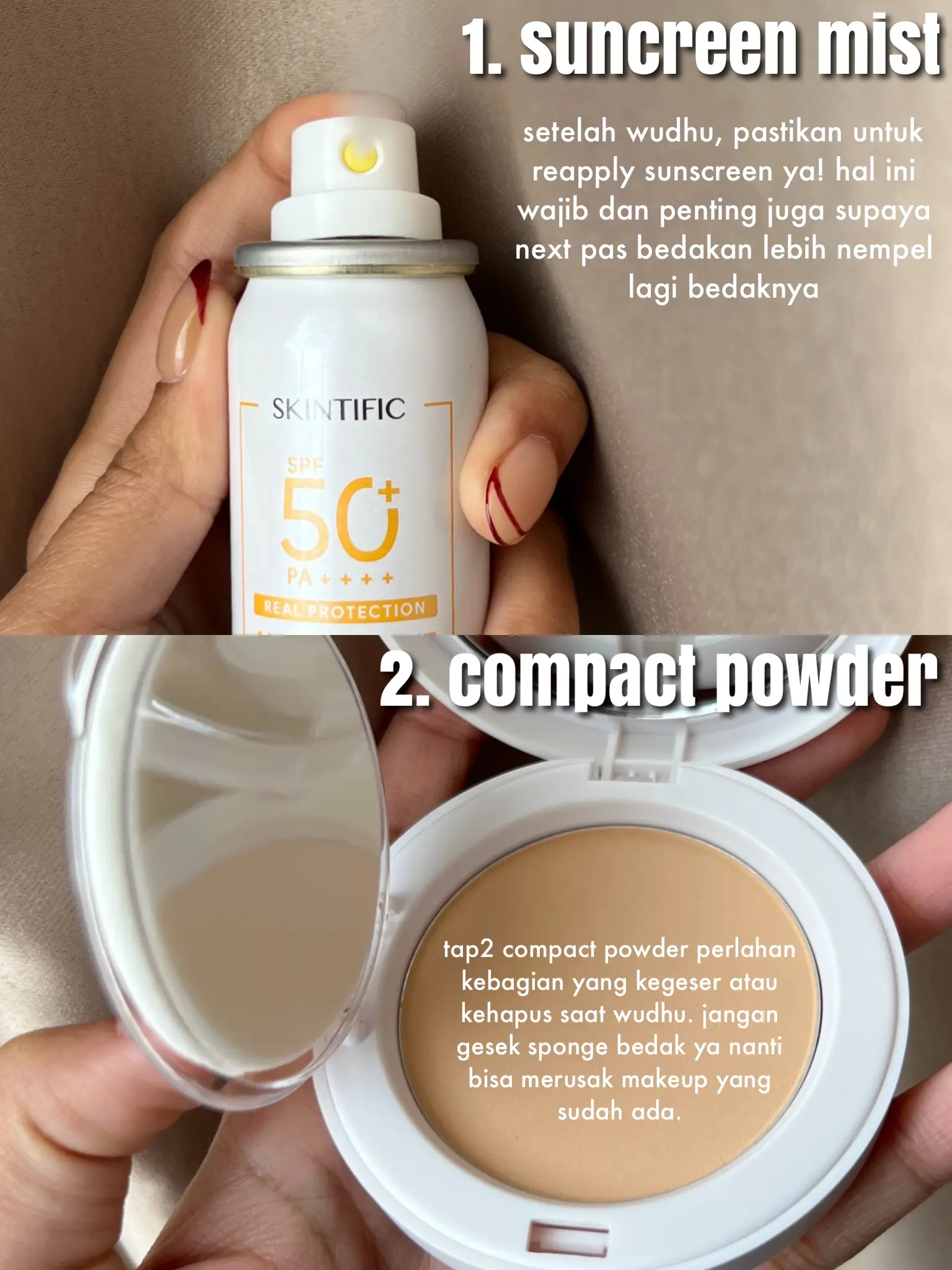 STEP TOUCH UP MAKE UP SETELAH WUDHU!🤲 | Galeri diposting oleh NADYSHA ...