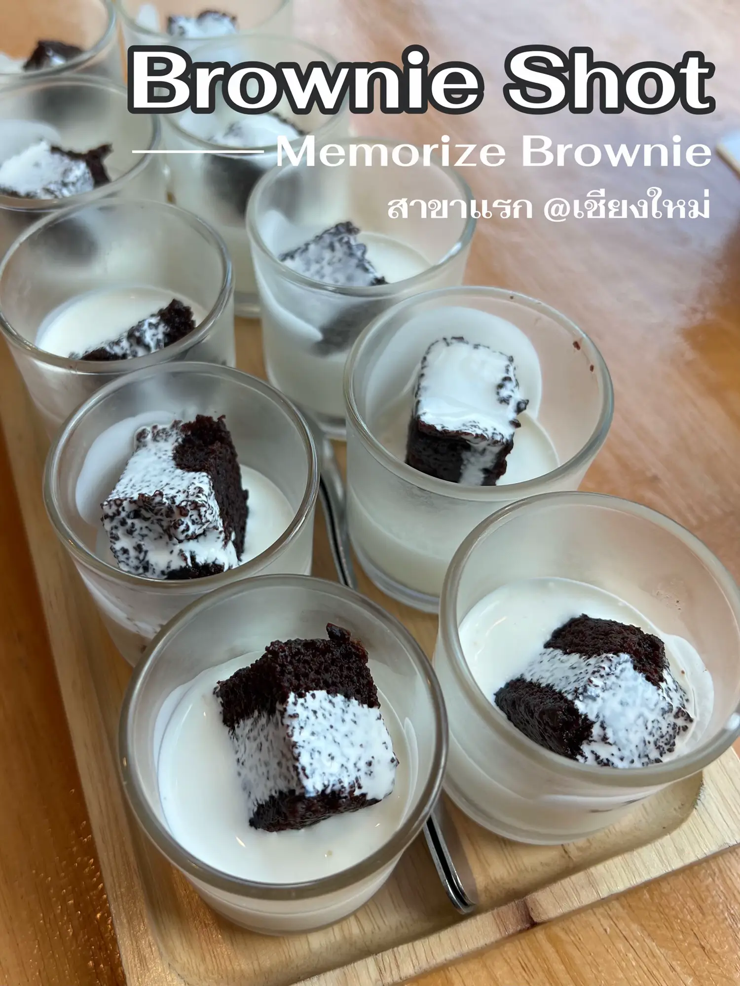 🍪🥛 Brownie Shot สาขาแรก @เชียงใหม่ ‧₊˚ | แกลเลอรีที่โพสต์โดย whodontrest | Lemon8