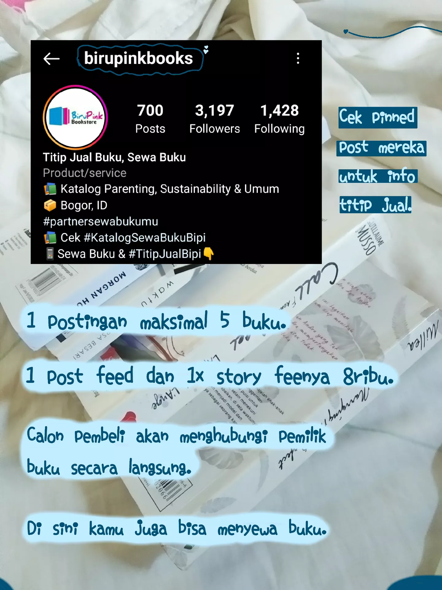 Rekomendasi Akun Untuk Titip Jual Bukumu💸🛒 | Galeri diposting oleh Ran | Lemon8