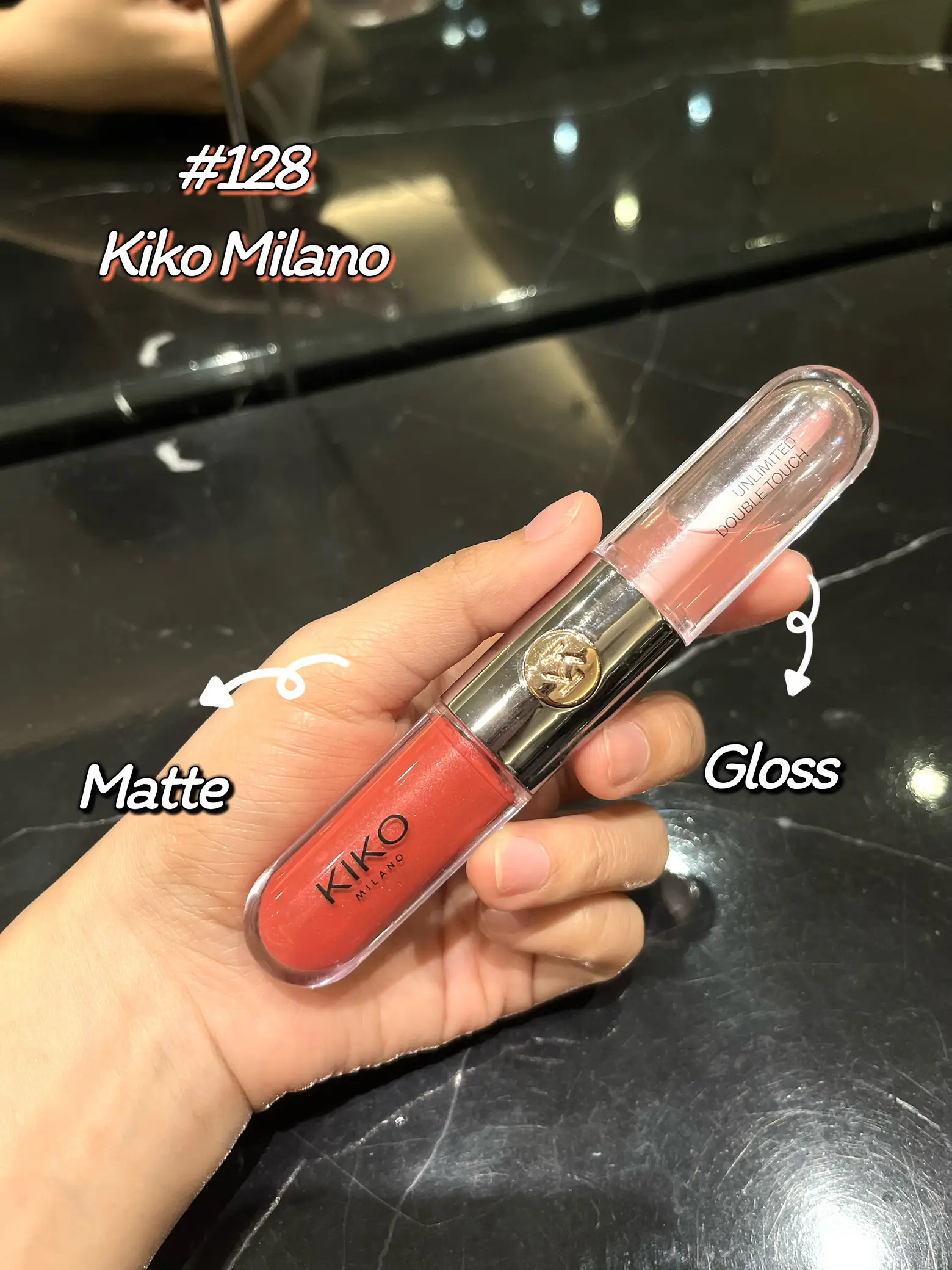 Kiko #128 ลิปปากฉ่ำติดทนไม่ติดแมสก์😍😍 | แกลเลอรีที่โพสต์โดย ใบเตยเอง | Lemon8