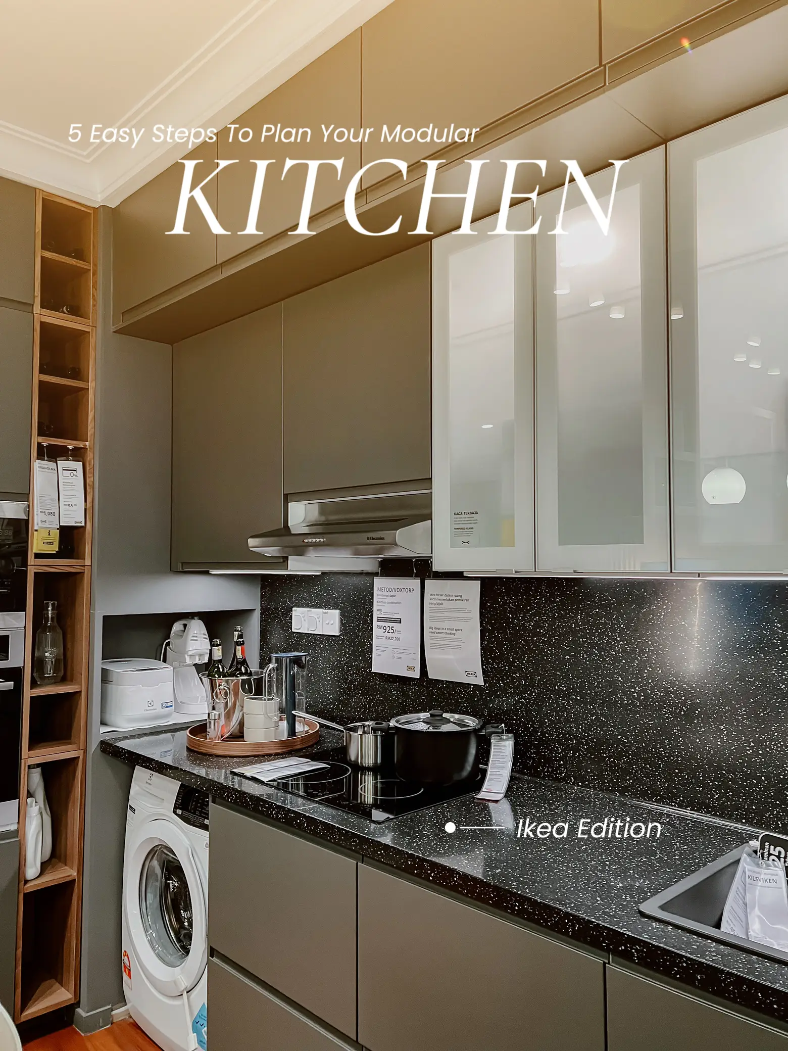 5 Easy Steps To Plan Your Modular Kitchen | แกลเลอรีที่โพสต์โดย AyraaAziz | Lemon8