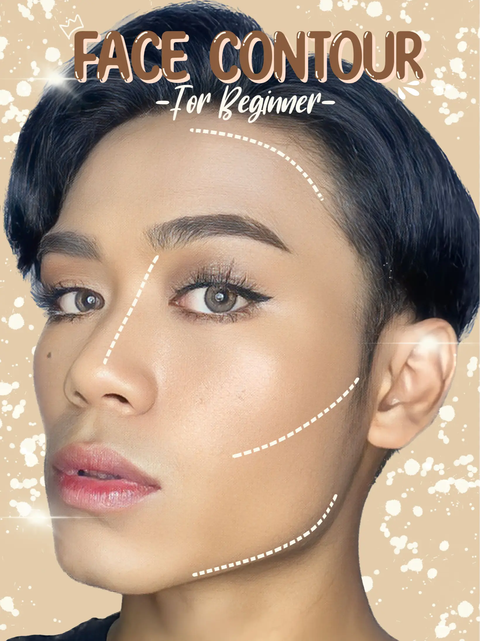 FACE CONTOUR FOR BEGINNER | Video diterbitkan oleh D🅰️NZ | Lemon8