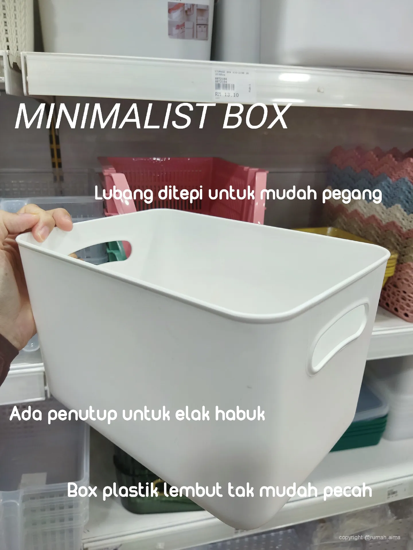 MINIMALIST STORAGE BOX MR DIY | แกลเลอรีที่โพสต์โดย Aima Mzln | Lemon8