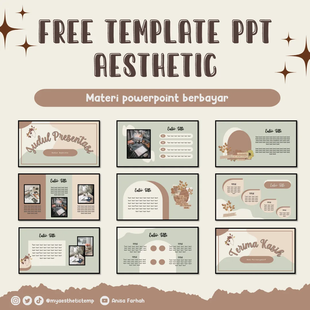 TEMPLATE POWERPOINT AESTHETIC | Galeri diposting oleh myaesthetictemp ...
