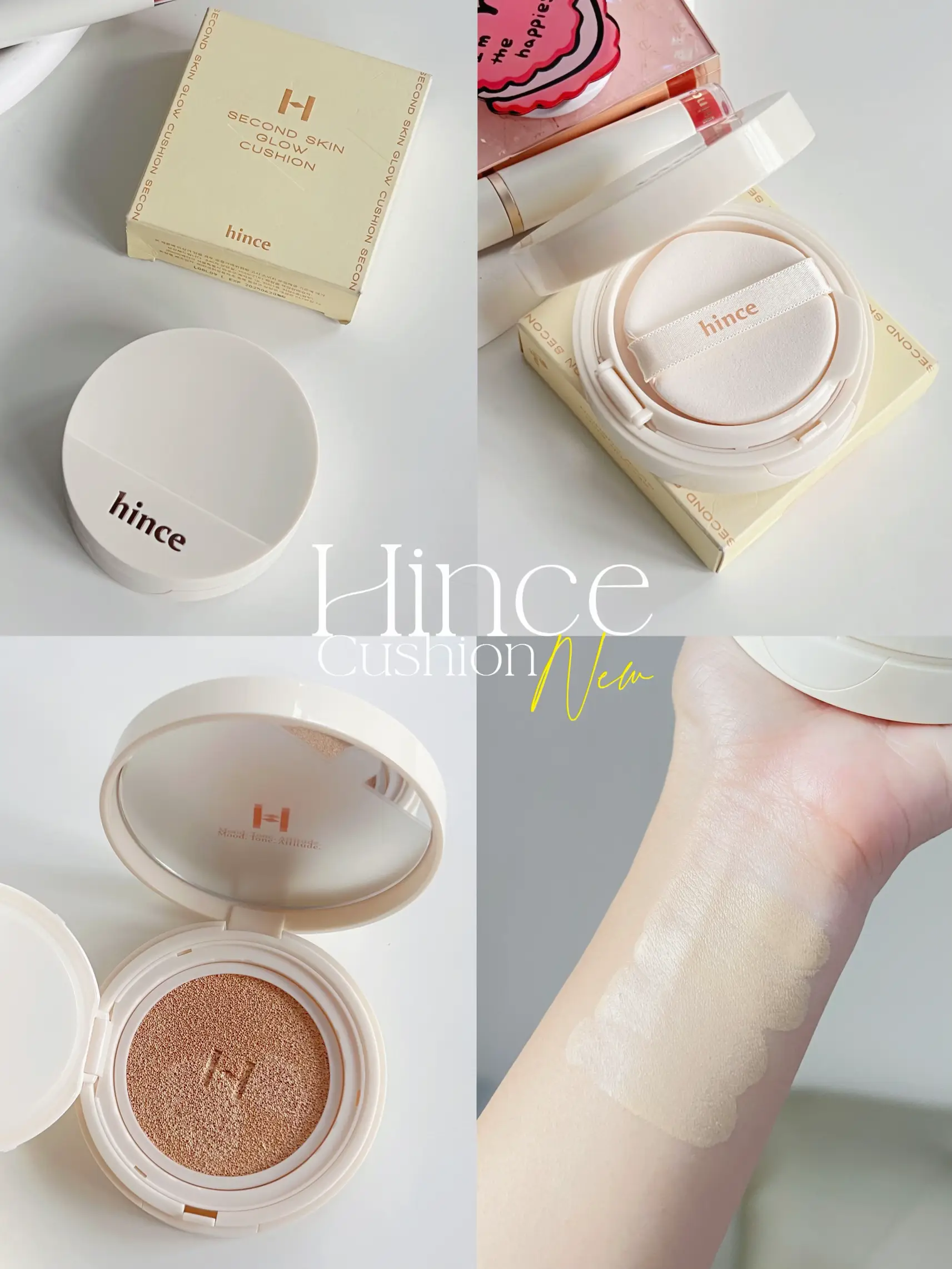 คุชชั่น Hince ลูกรักตัวใหม่!! ผิวสวยตลอดวัน ปกปิดเริ่ด👍 | แกลเลอรีที่โพสต์โดย Melonkwl 茜然 | Lemon8