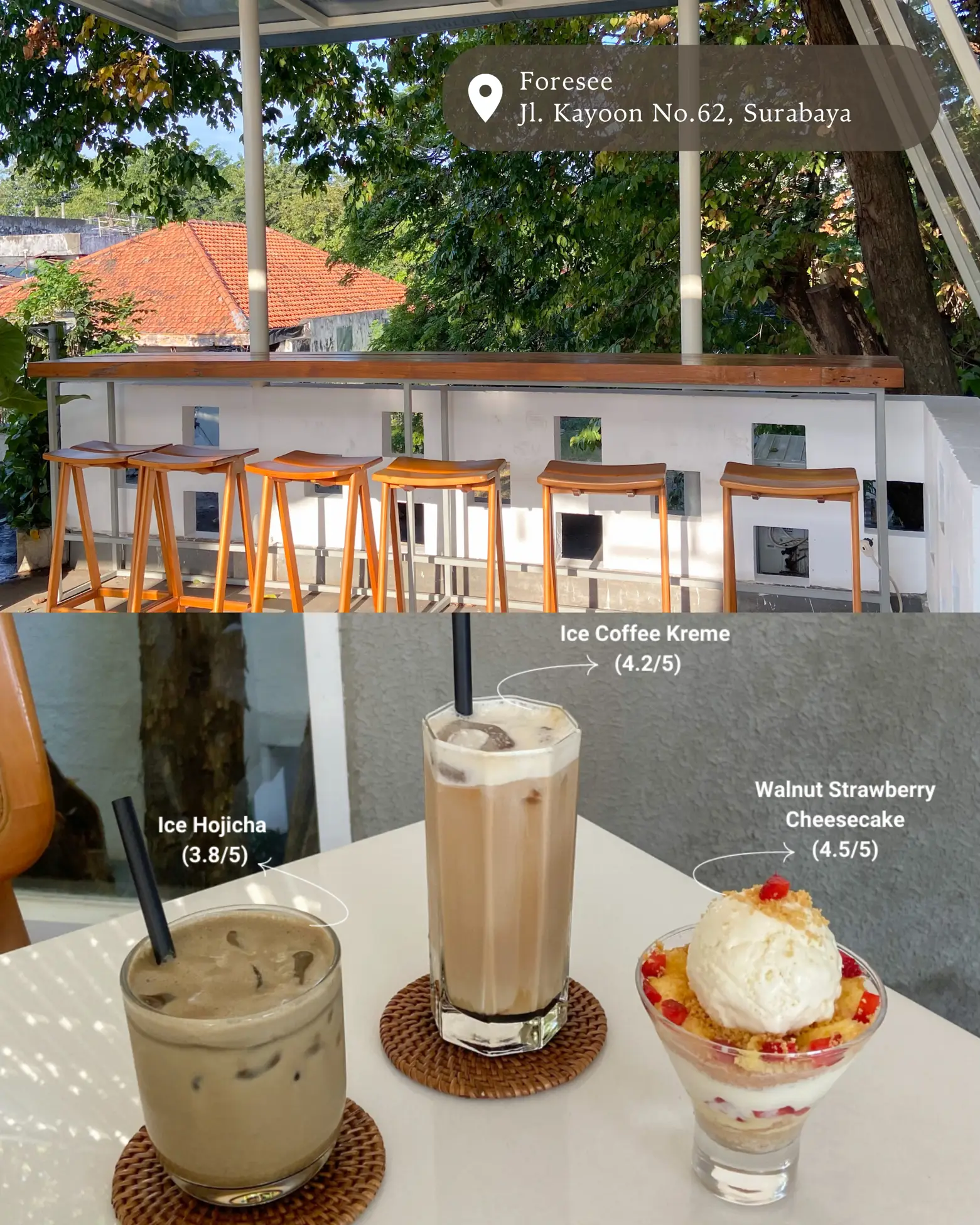 Cafe buat Me Time terbaik di Surabaya ️ | Galeri diposting oleh hangout places | Lemon8