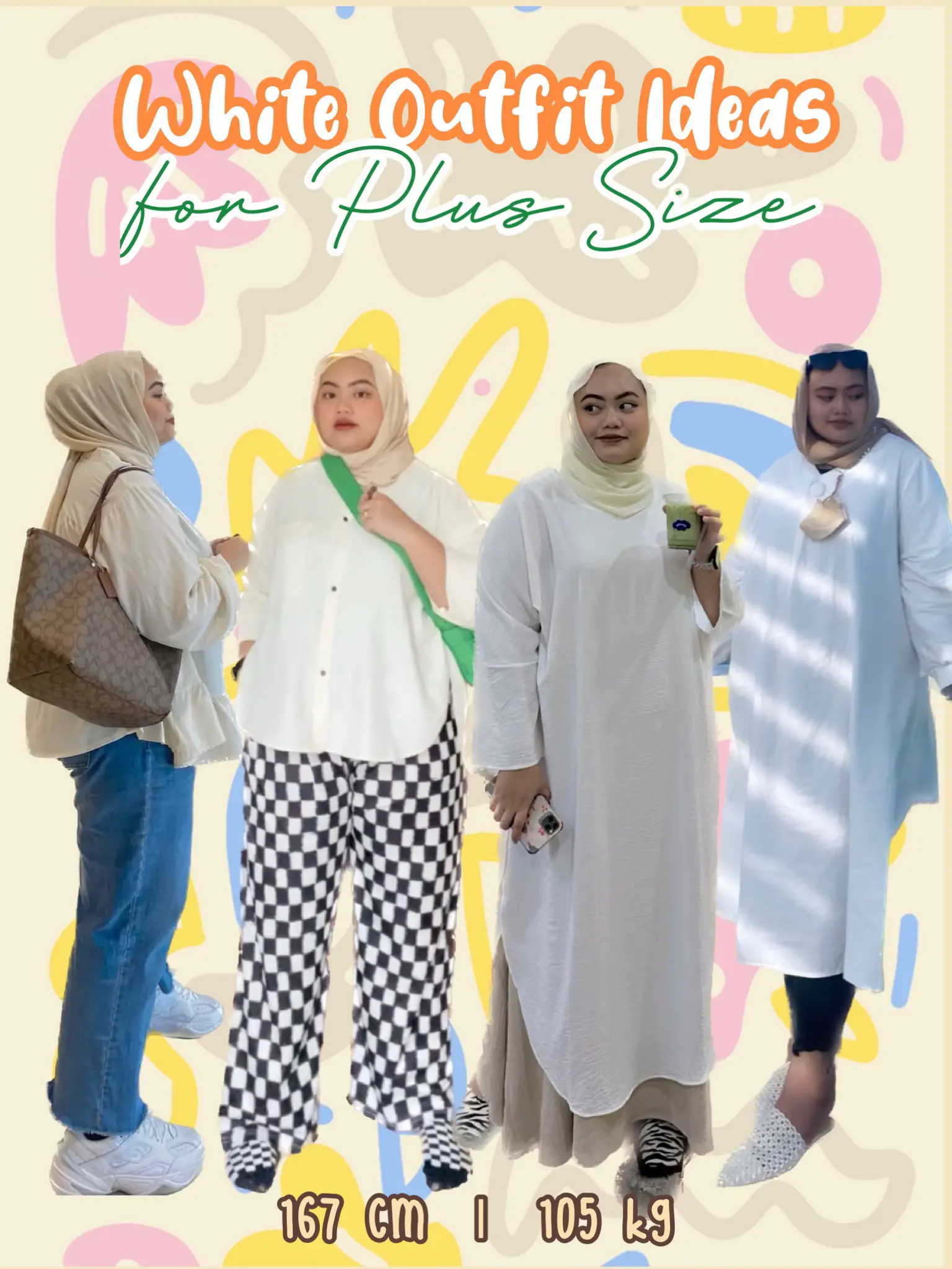 White Outfit Ideas for Plus Size | Galeri disiarkan oleh ekynaris | Lemon8