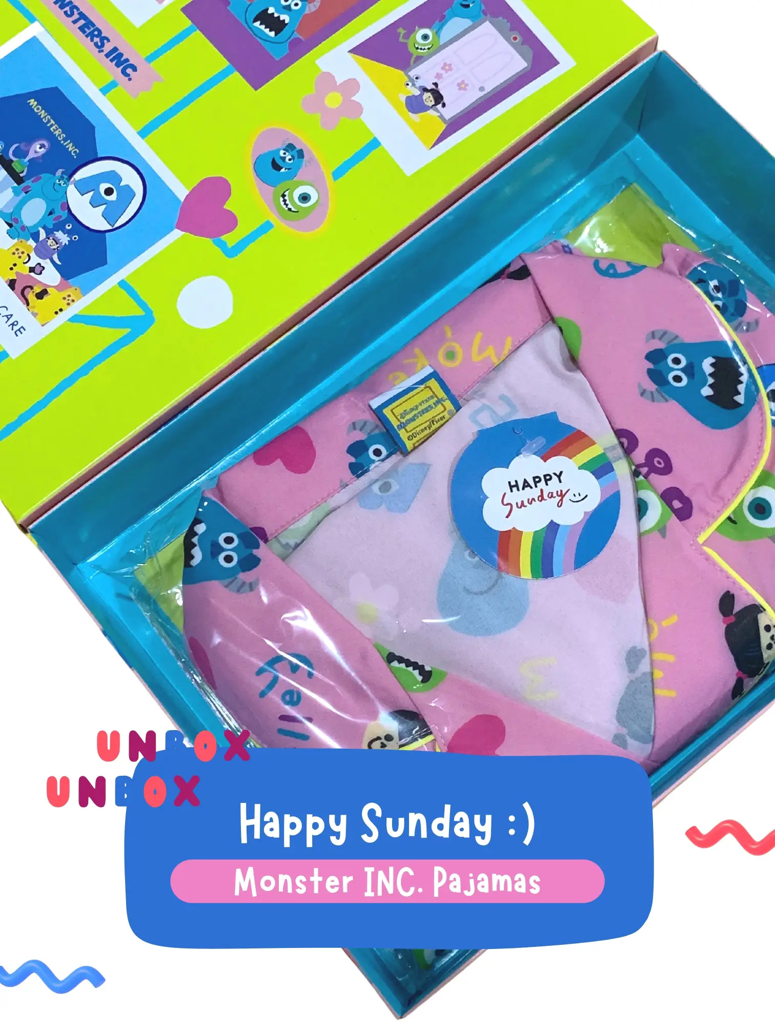 Unbox 📦 ชุดนอน Happy Sunday :) Monster INC. น่ารักที่สุด | แกลเลอรีที่ ...