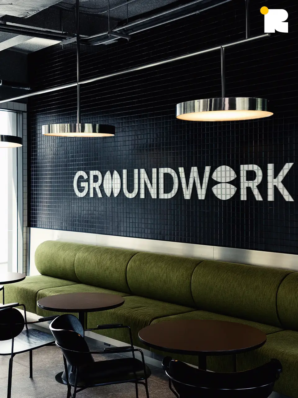 Groundwork, the cafe in the old building, but it's so cool inside ...