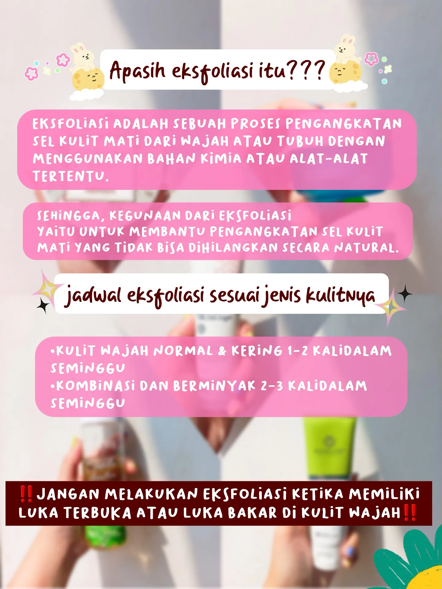 Pemula Wajib Tau‼️ Urutan eksfoliasi yang tepat | Galeri disiarkan oleh ...