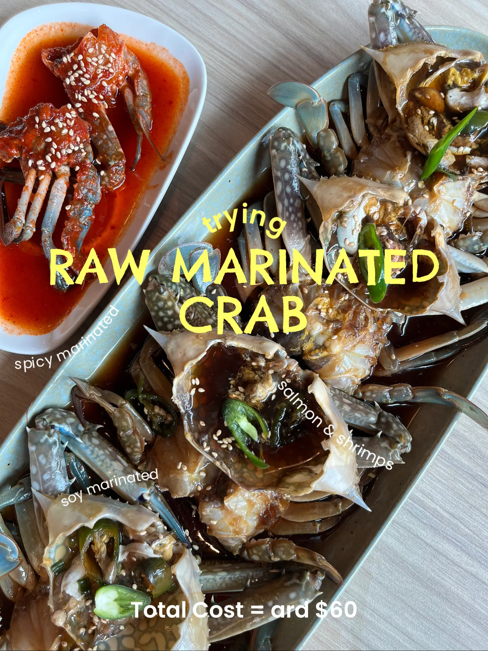 raw marinated crab for $60ish (208RM) | Gallery posted by DJDONUTS | Lemon8