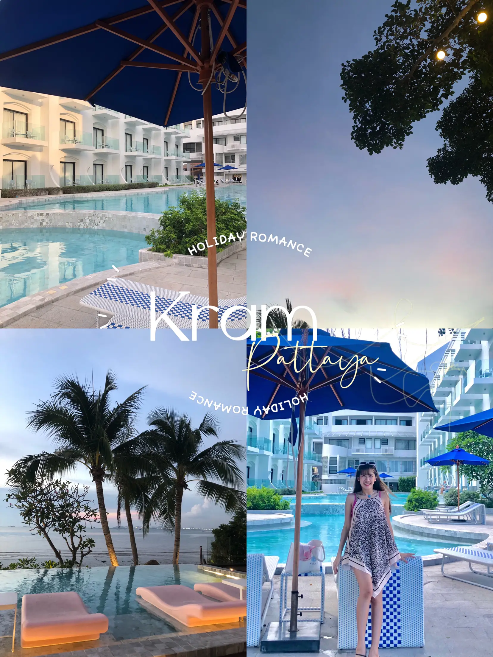 ยกซานโตรินี่ มาไว้พัทยา!! Kram Pattaya💙🦋🌊 | แกลเลอรีที่โพสต์โดย Ploypcyy | Lemon8