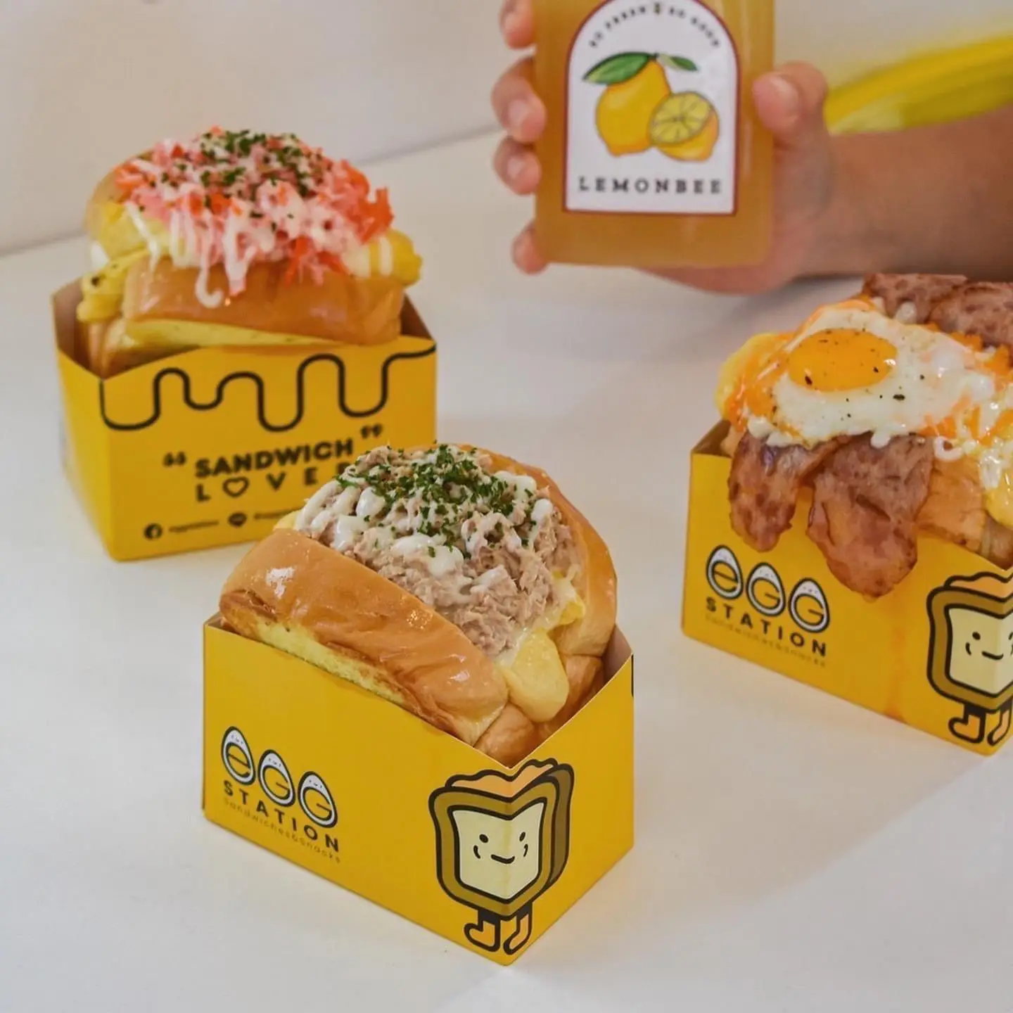Egg Station Thailand แซนด์วิชไข่แสนอร่อยสไตล์เกาหลี! | แกลเลอรีที่โพสต์โดย Hidekoririn | Lemon8