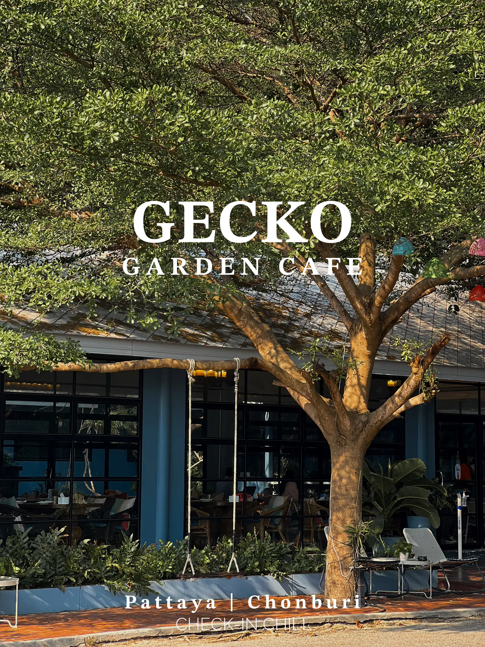 南パタヤにある「Gecko Garden Cafe」は、犬を受け入れるカフェです。 📍🐶 | Check-in Chillが投稿したフォト ...