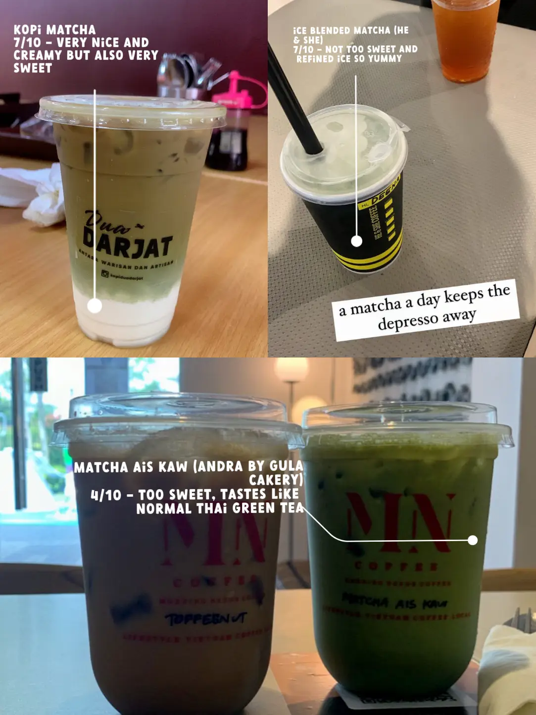 Rating Matcha drinks i’ve ever tried👾 | Galeri disiarkan oleh pudeena ...