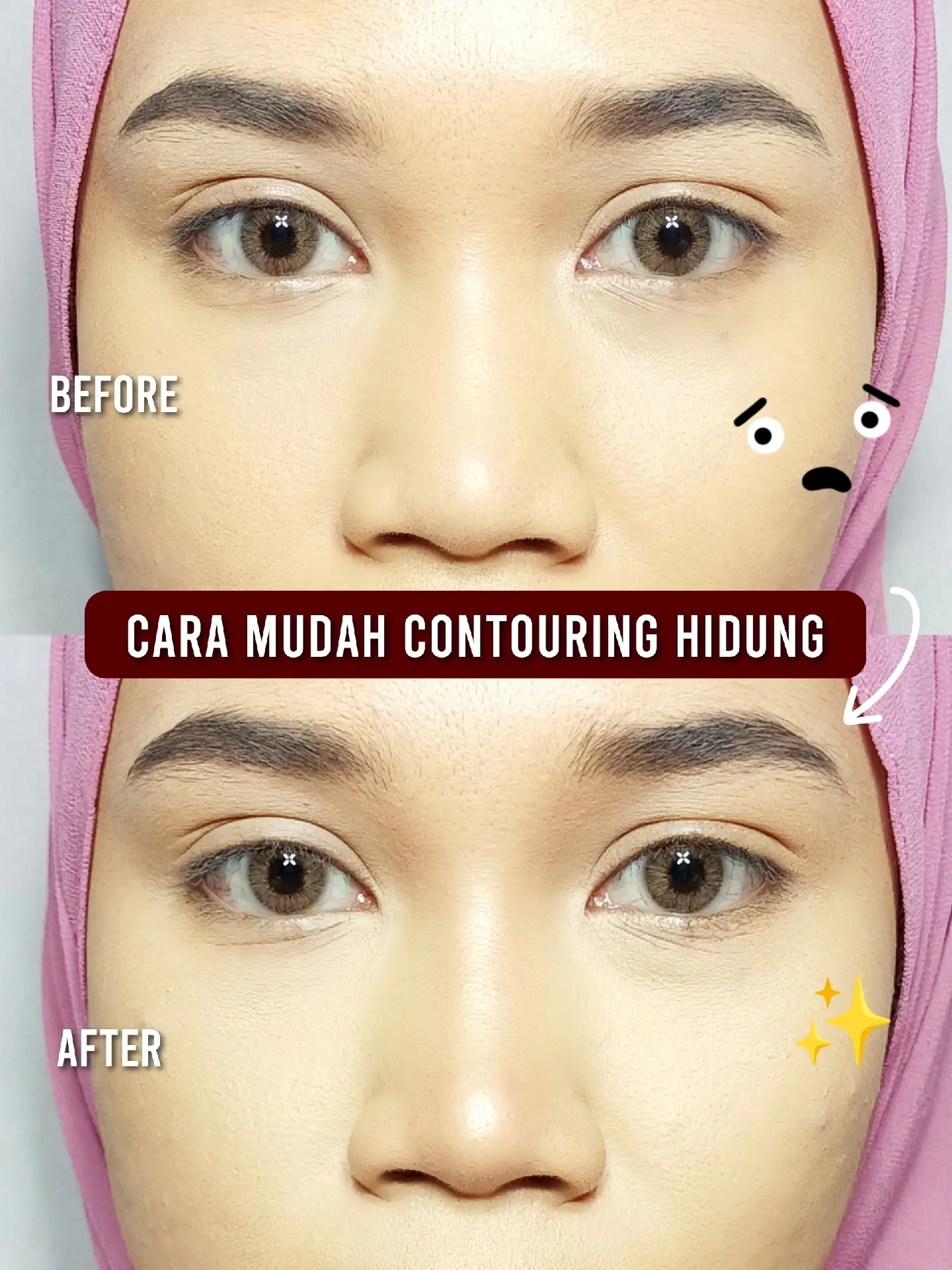 Pemula Wajib Lihat! Cara Contour Hidung Mancung! | วิดีโอที่เผยแพร่โดย Destry Angryana | Lemon8