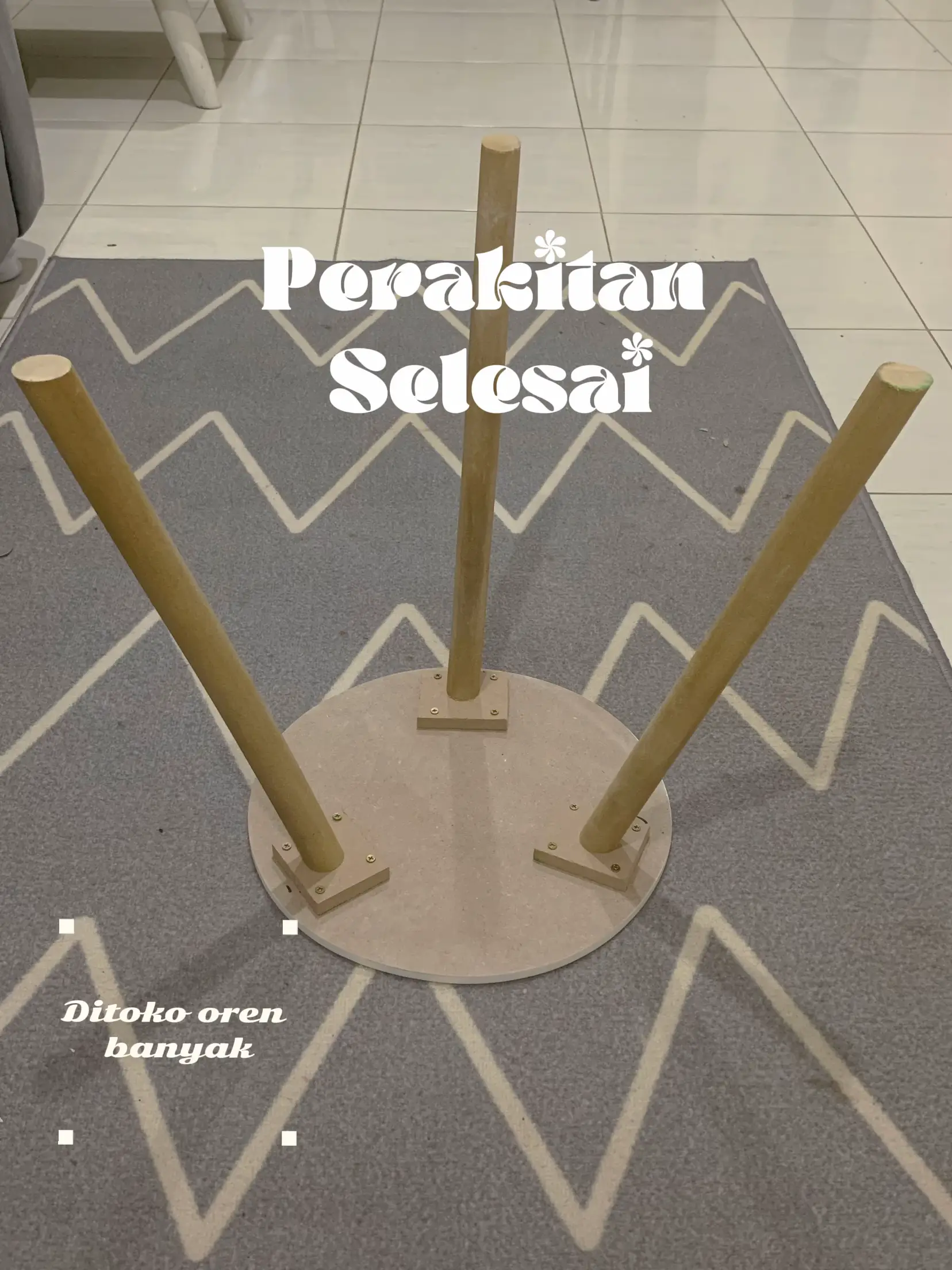 Rakit meja kayu bulat aestetik yuk | Galeri diposting oleh Rani ...