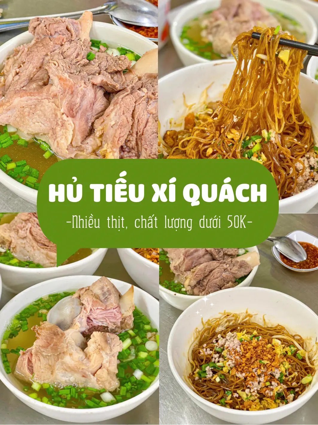 QUÁN HỦ TIẾU XÍ QUÁCH SIÊU TO NHIỀU THỊT DƯỚI 50K | Bộ sưu tập do YAN ...