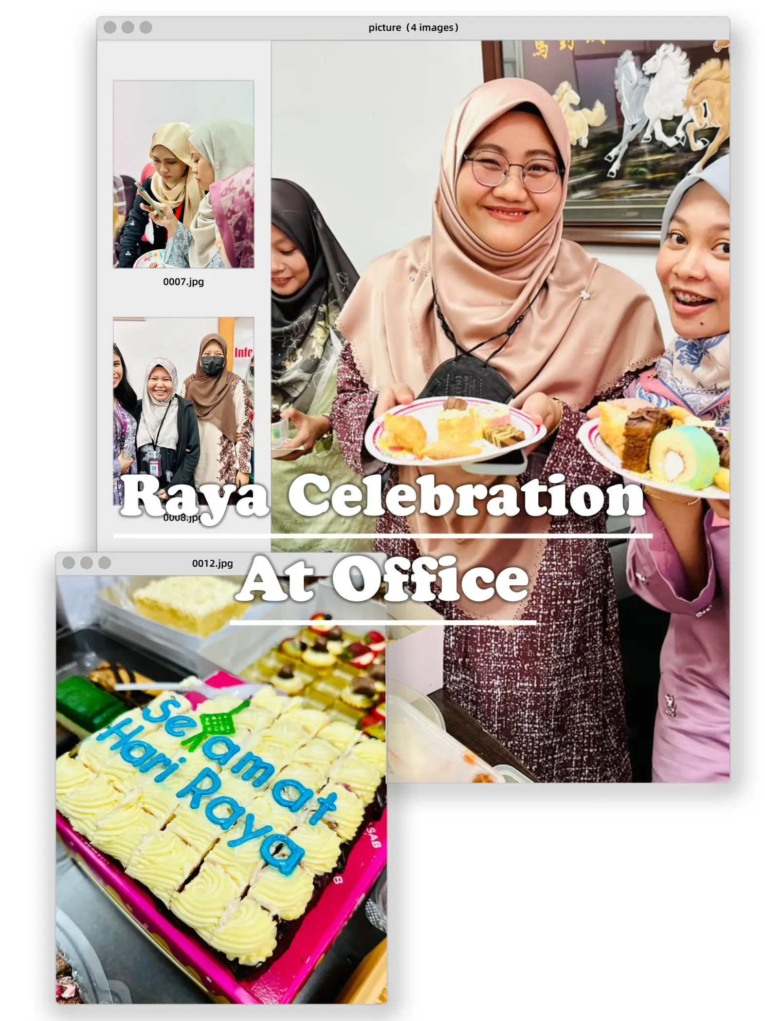 Raya Celebration at the Office! | Galeri disiarkan oleh Aliah Khan | Lemon8