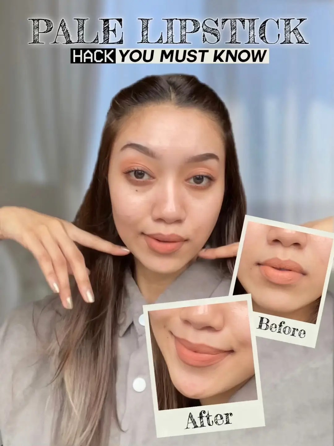 Pale Lipstick Hack, you must know! | Video diterbitkan oleh 𝒴𝓊𝓃𝒶 𝑀𝑜𝒽𝒶𝓂𝒶𝒹 | Lemon8